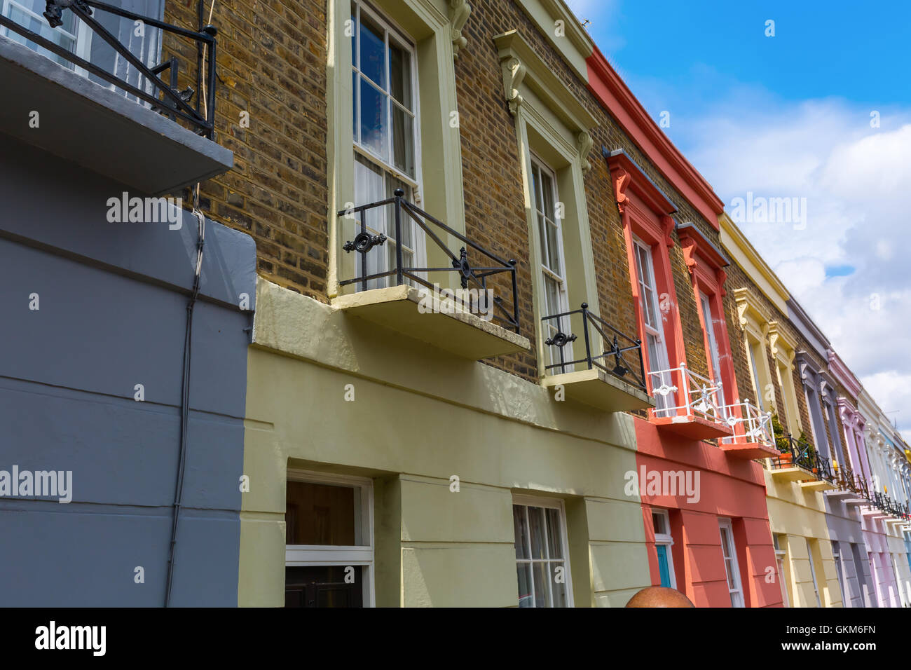 colorful row houses in Camden, London, UK Stock Photo - Alamy