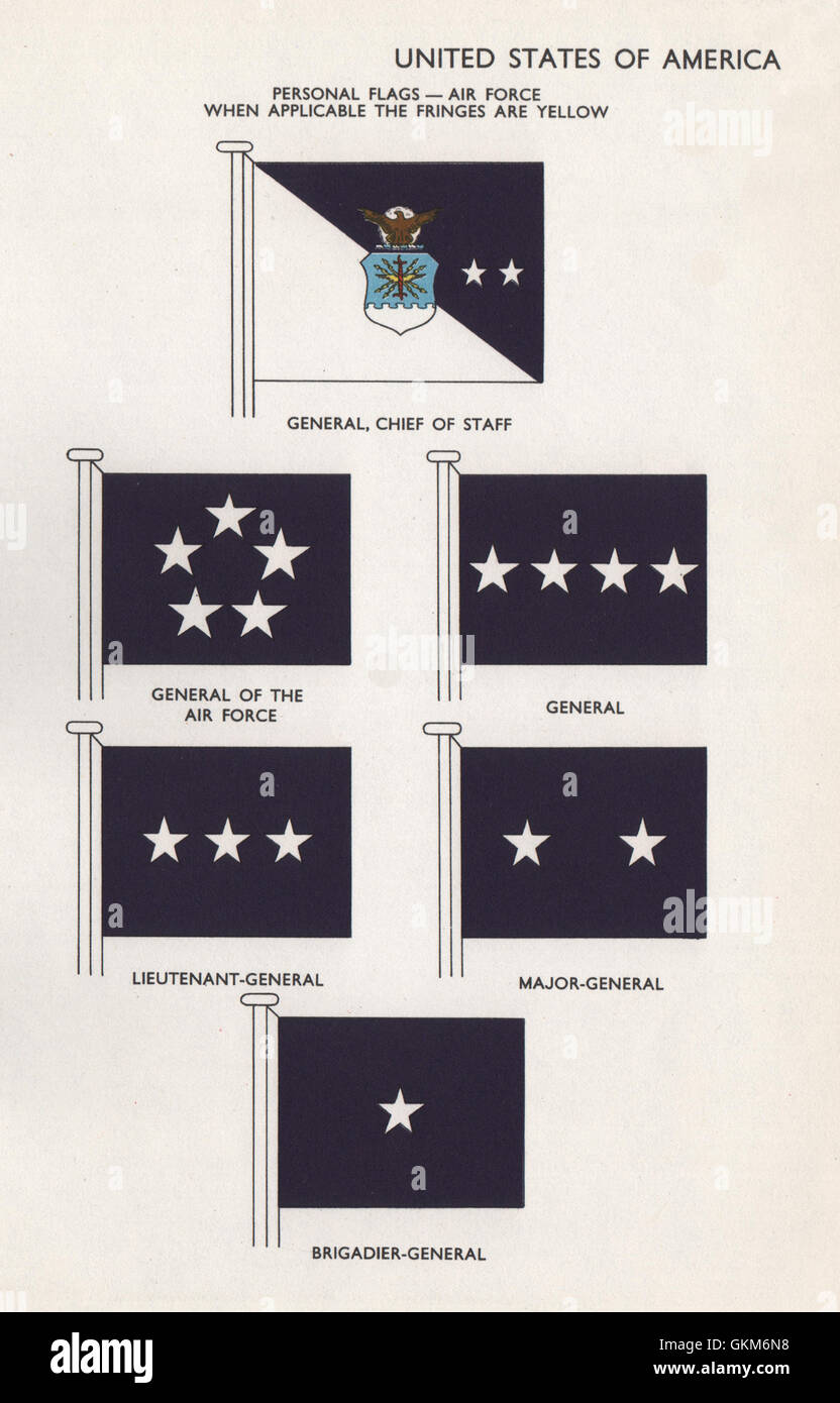 USA AIR FORCE FLAGS. General, Chief of Staff. General of the Air Force ...