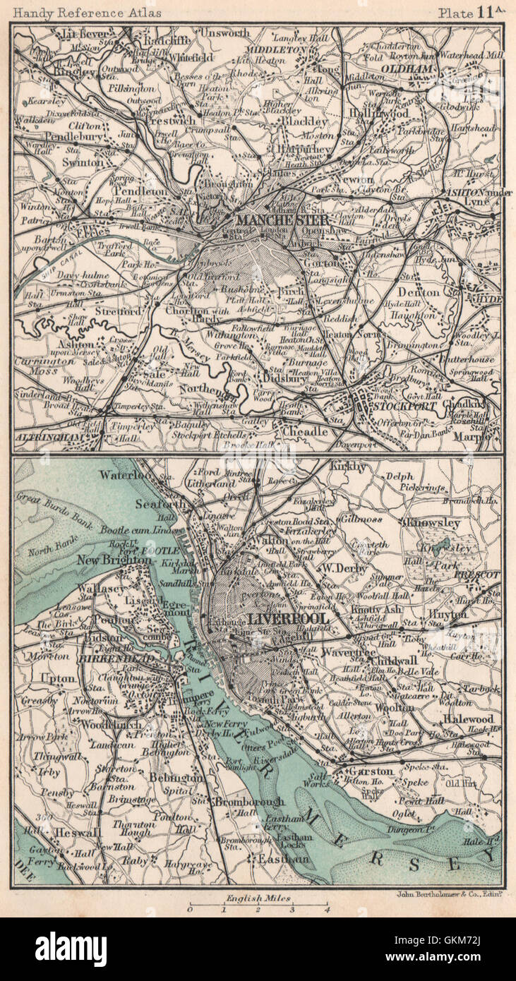 Map of manchester hi-res stock photography and images - Alamy