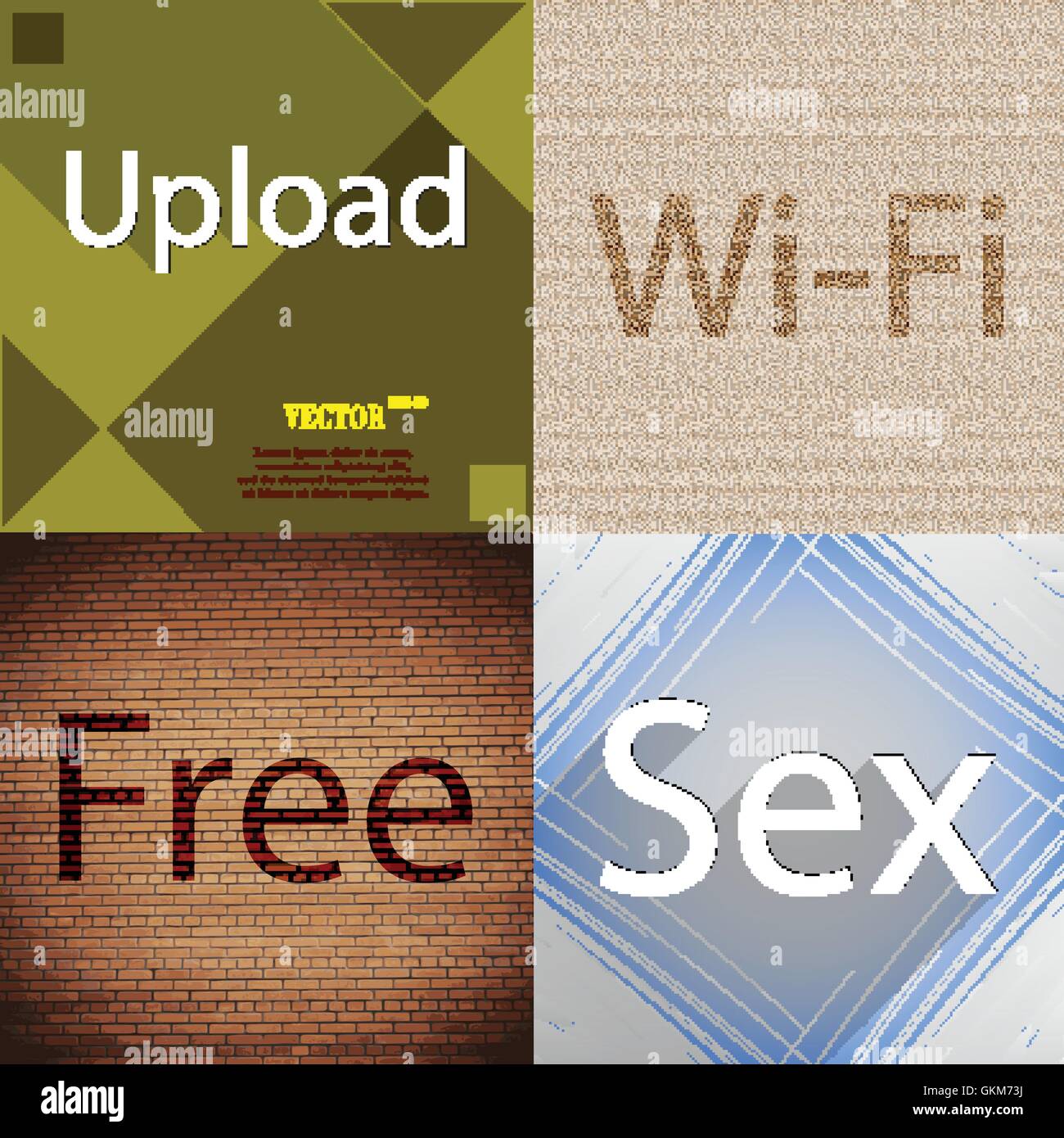 Set of the most popular web design icons on abstract background Stock ...