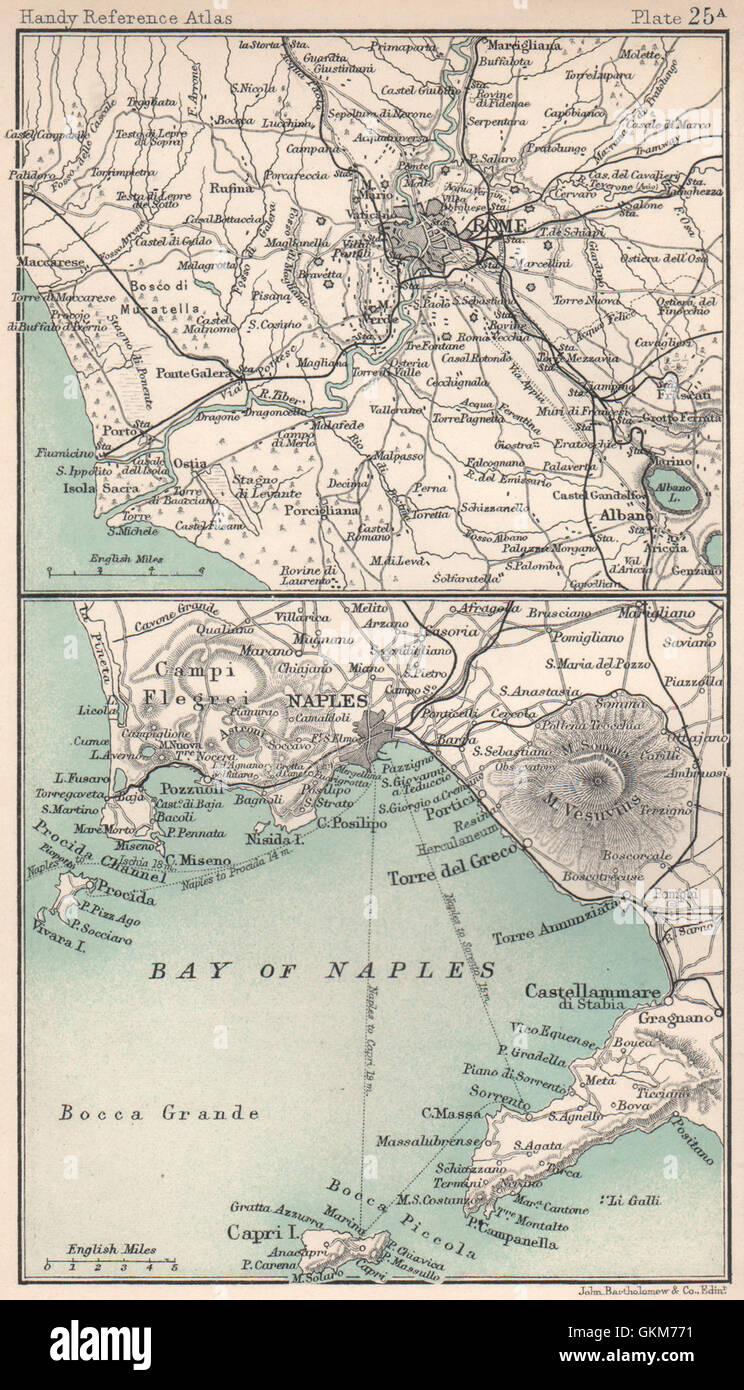 Naples And Rome Map
