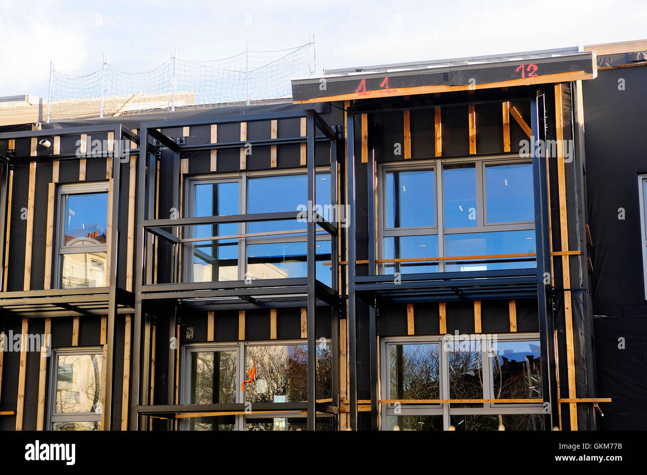 construction of a new building in the city center Stock Photo - Alamy