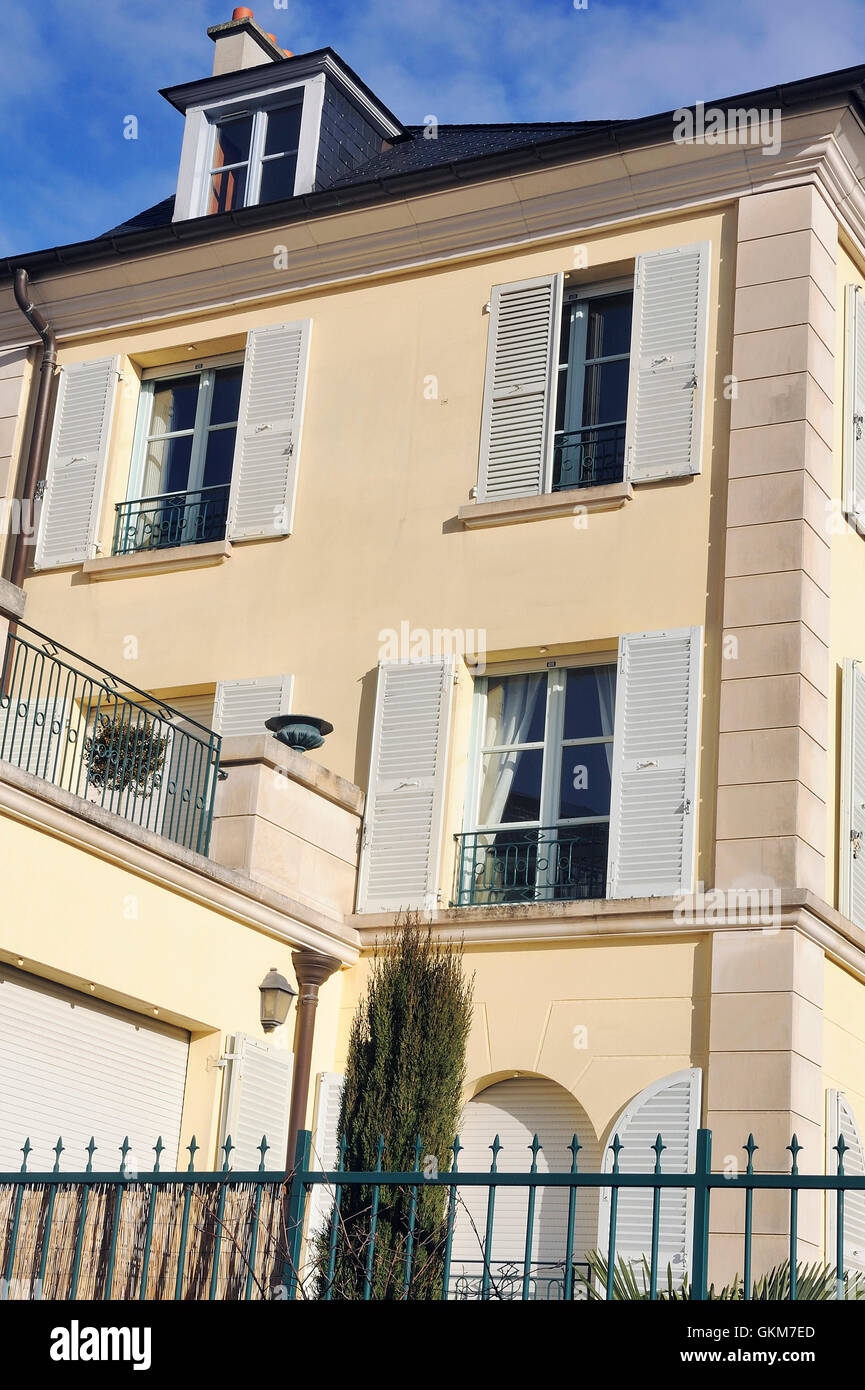A renovated old building in a neighborhood of Versailles Stock Photo ...