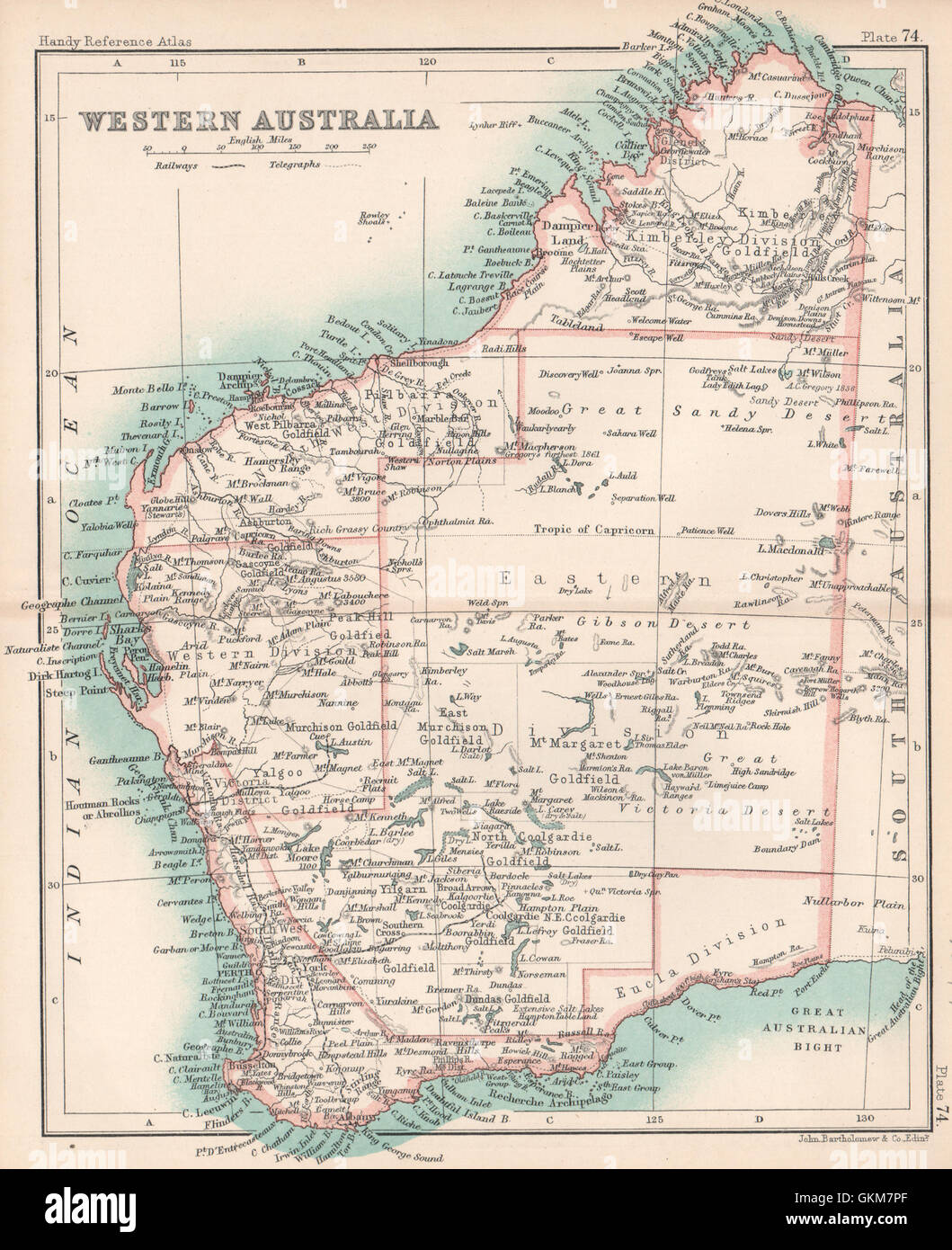 Western Australia Map High Resolution Stock Photography and Images - Alamy
