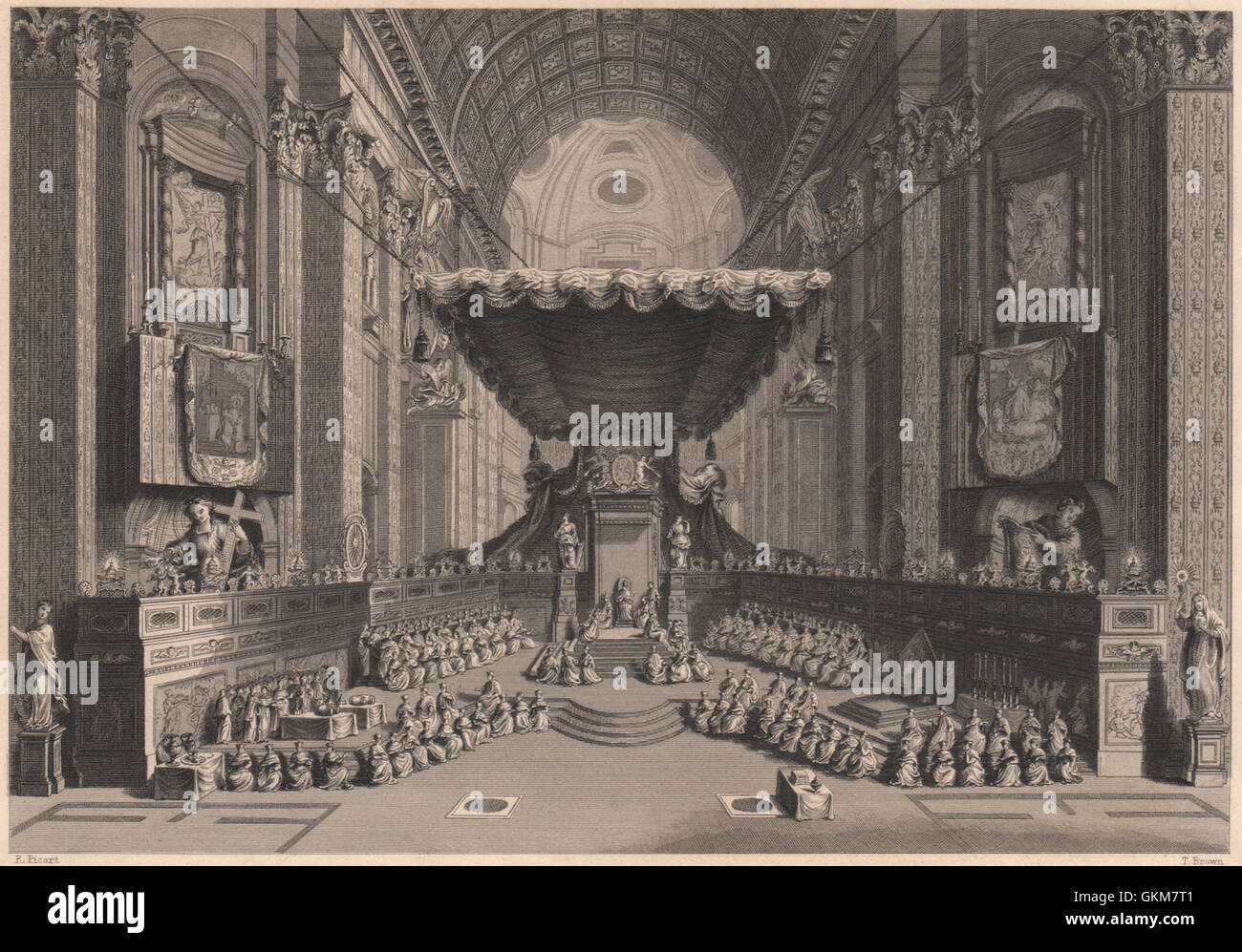 Canonization of Saints in St. Peter's Church at Rome. Vatican ...