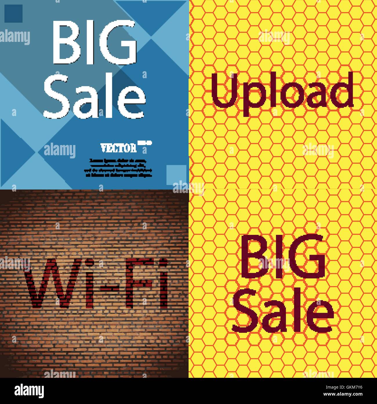Set of the most popular web design icons on abstract background Stock ...