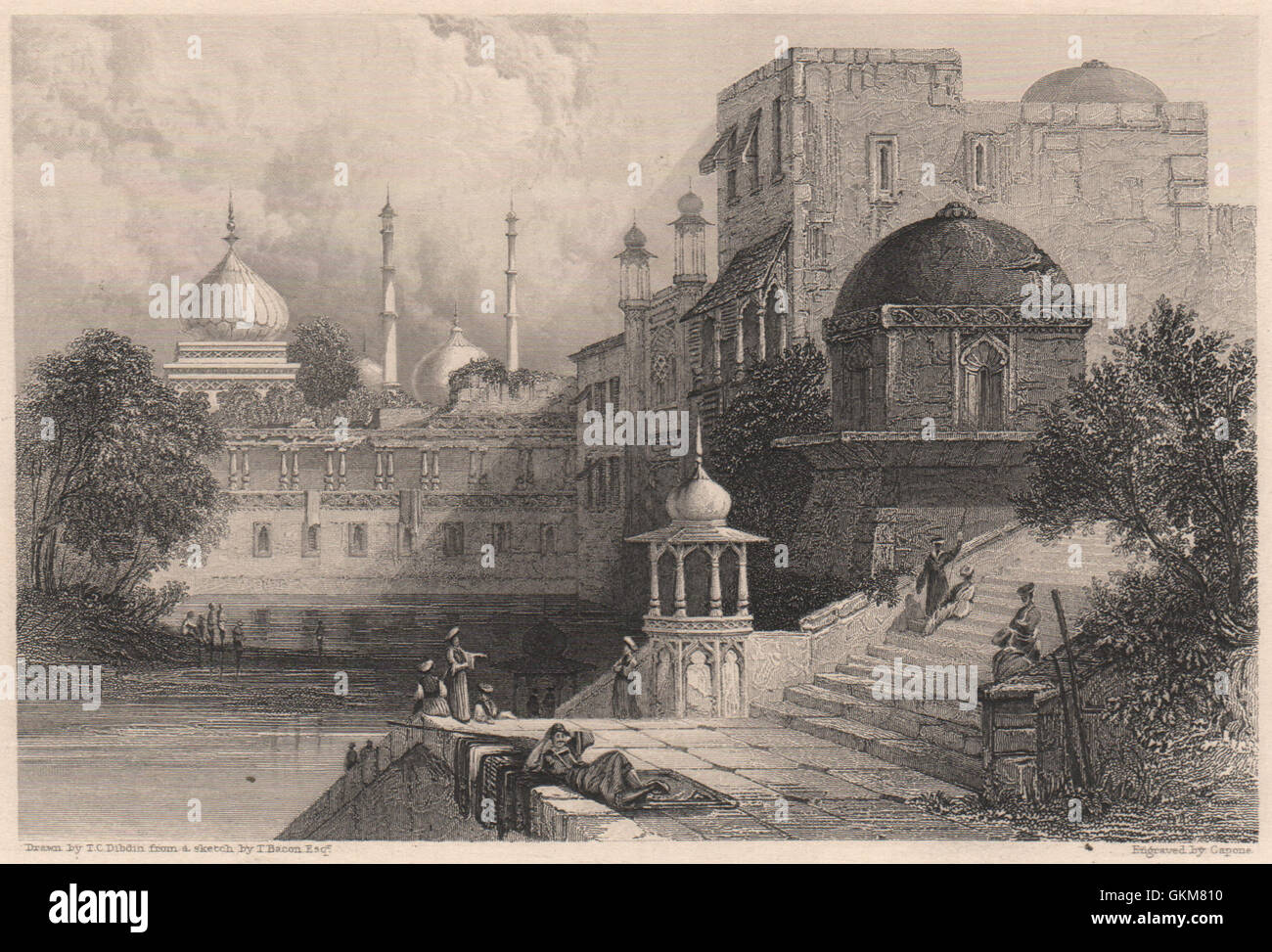 Baoli & Palace of Jahangir (son of Akbar the Great), Delhi. India ...