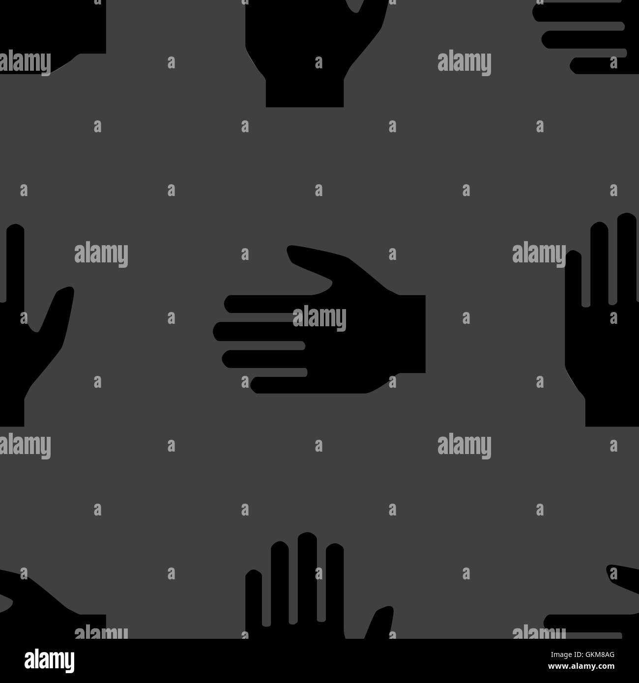 hand web icon.flat design. Seamless pattern Stock Vector Image & Art ...