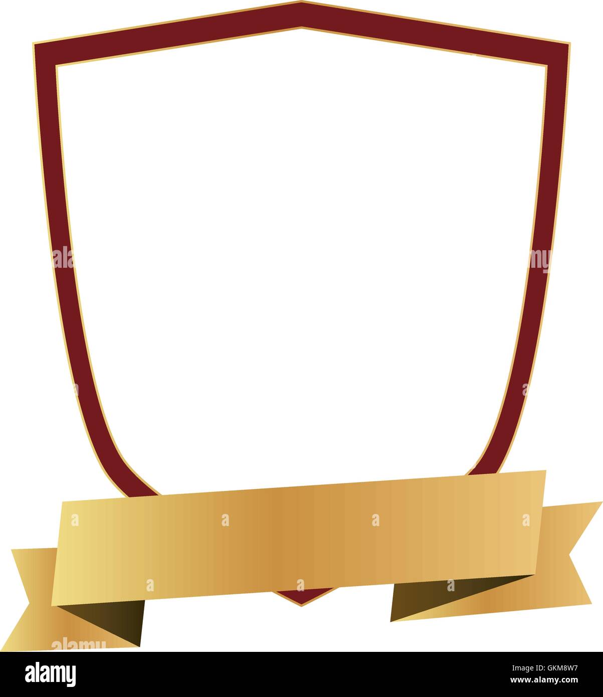 shield ribbon label design Stock Vector Image & Art - Alamy