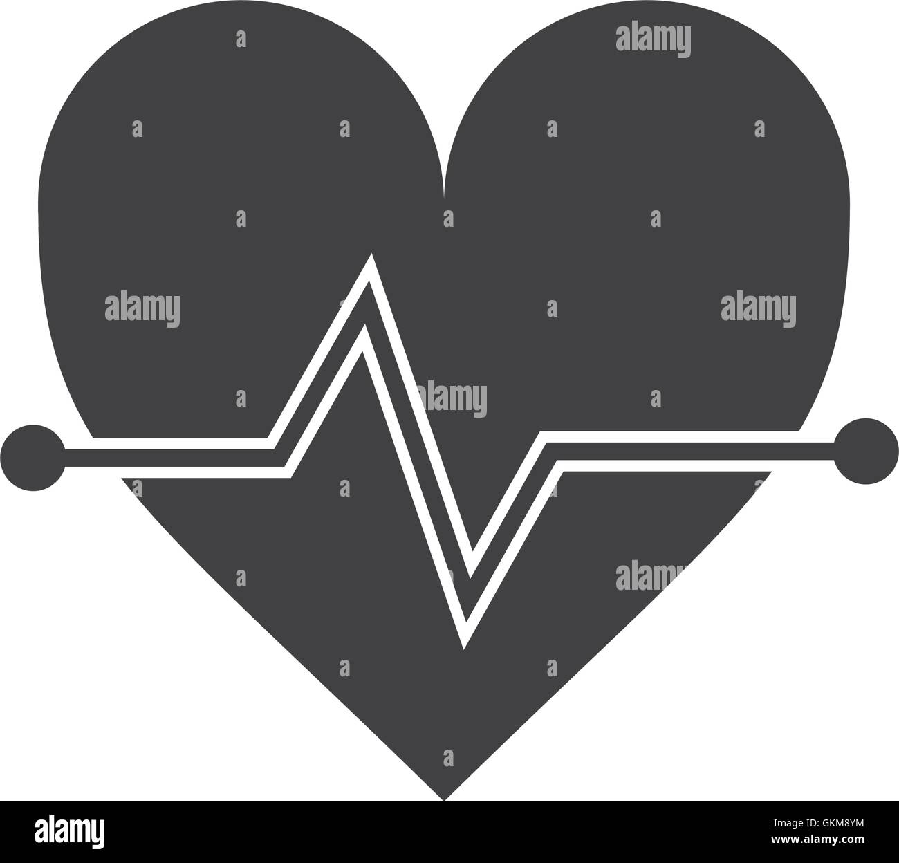 heart cardio healthy lifestyle gym design Stock Vector Image & Art - Alamy