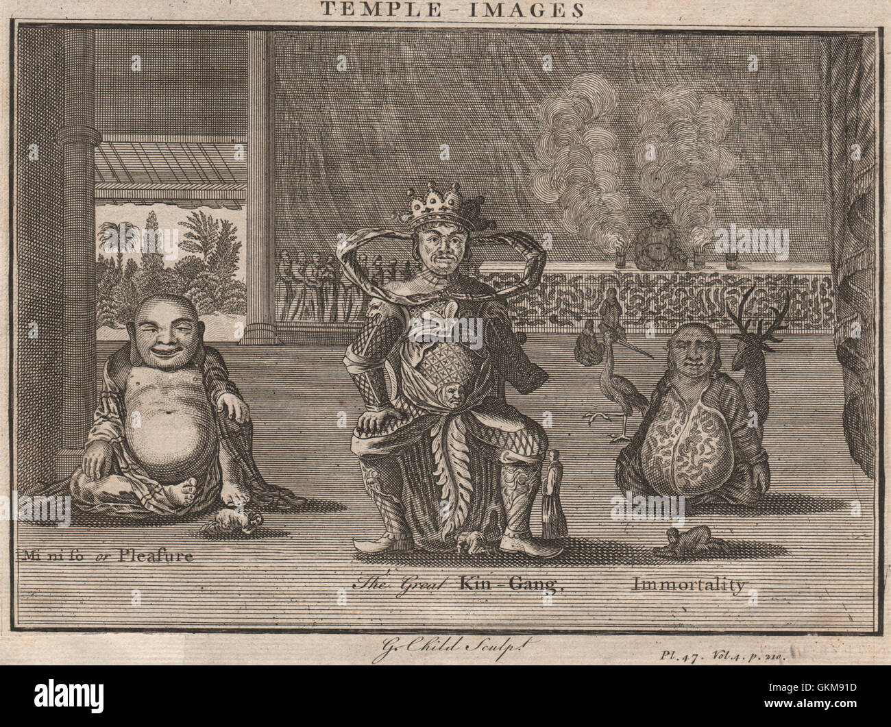 CHINA. Temple Images; Mi ni fo or Pleasure; The Great Kin Gang ...