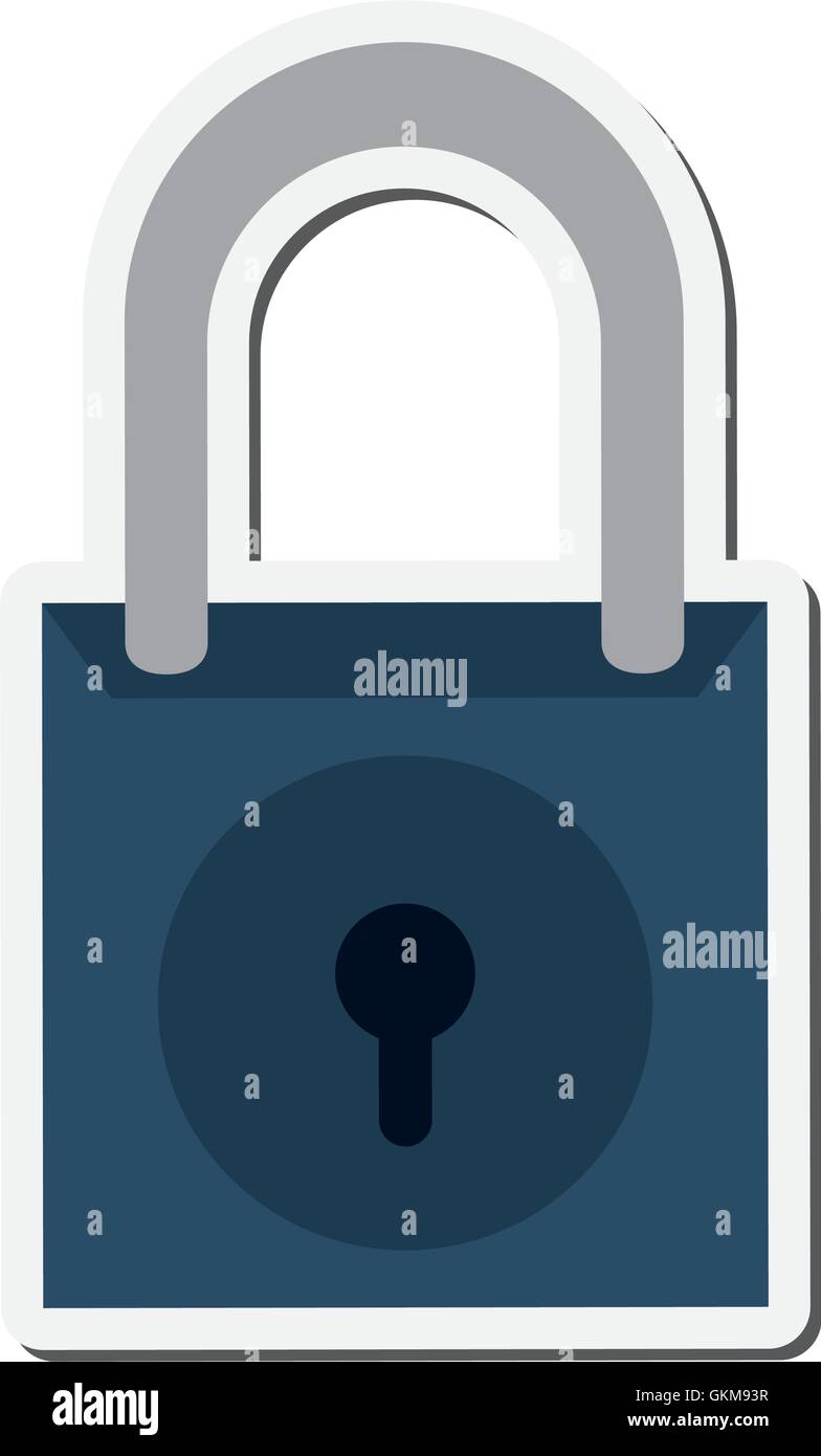 padlock blue security design Stock Vector Image & Art - Alamy