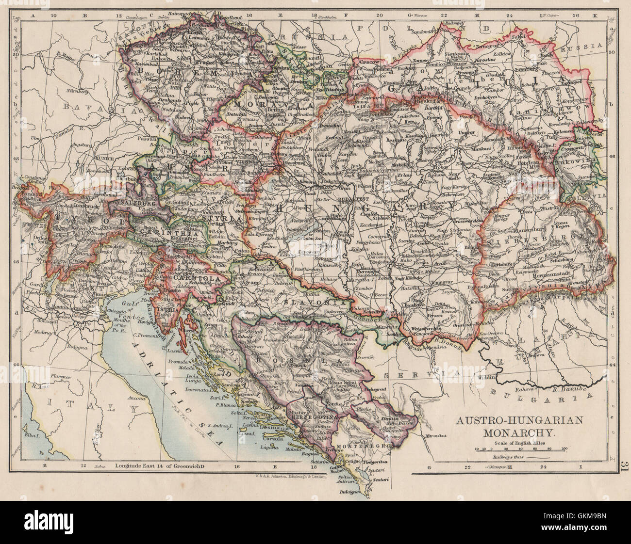 Austro Hungarian Empire Map 1867