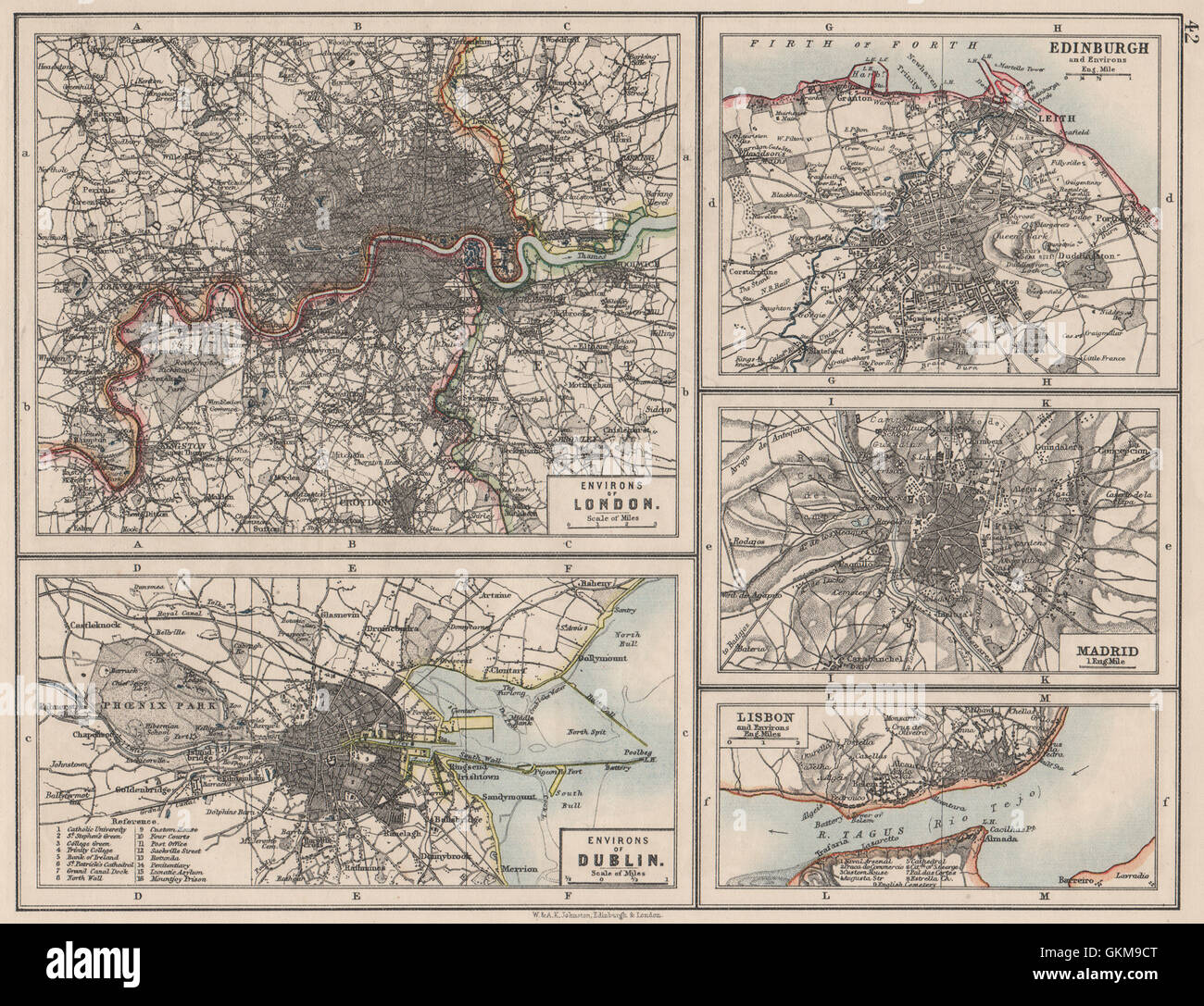 Map of dublin 1900 hi-res stock photography and images - Alamy