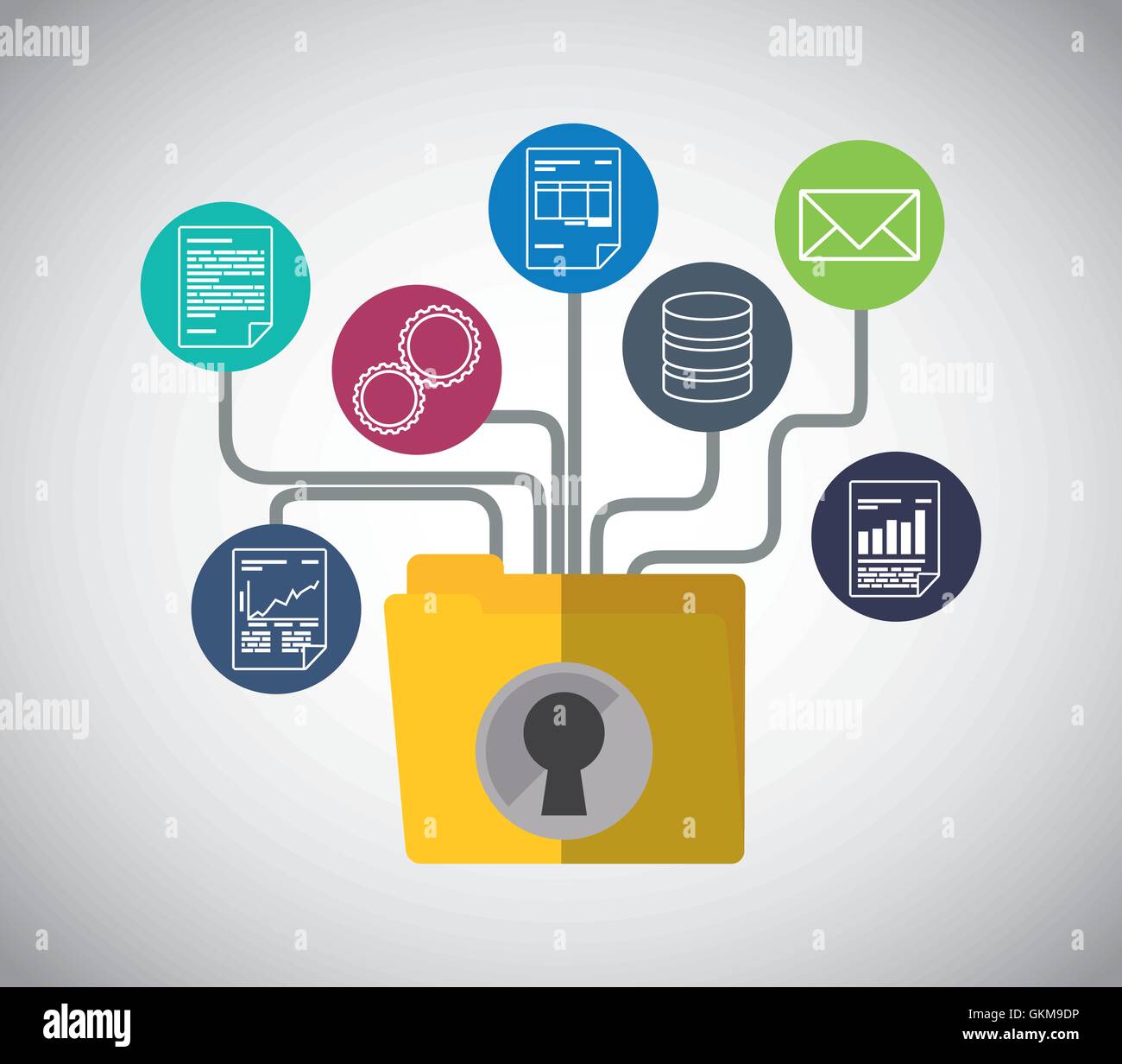 Web hosting file padlock document design Stock Vector Image & Art - Alamy