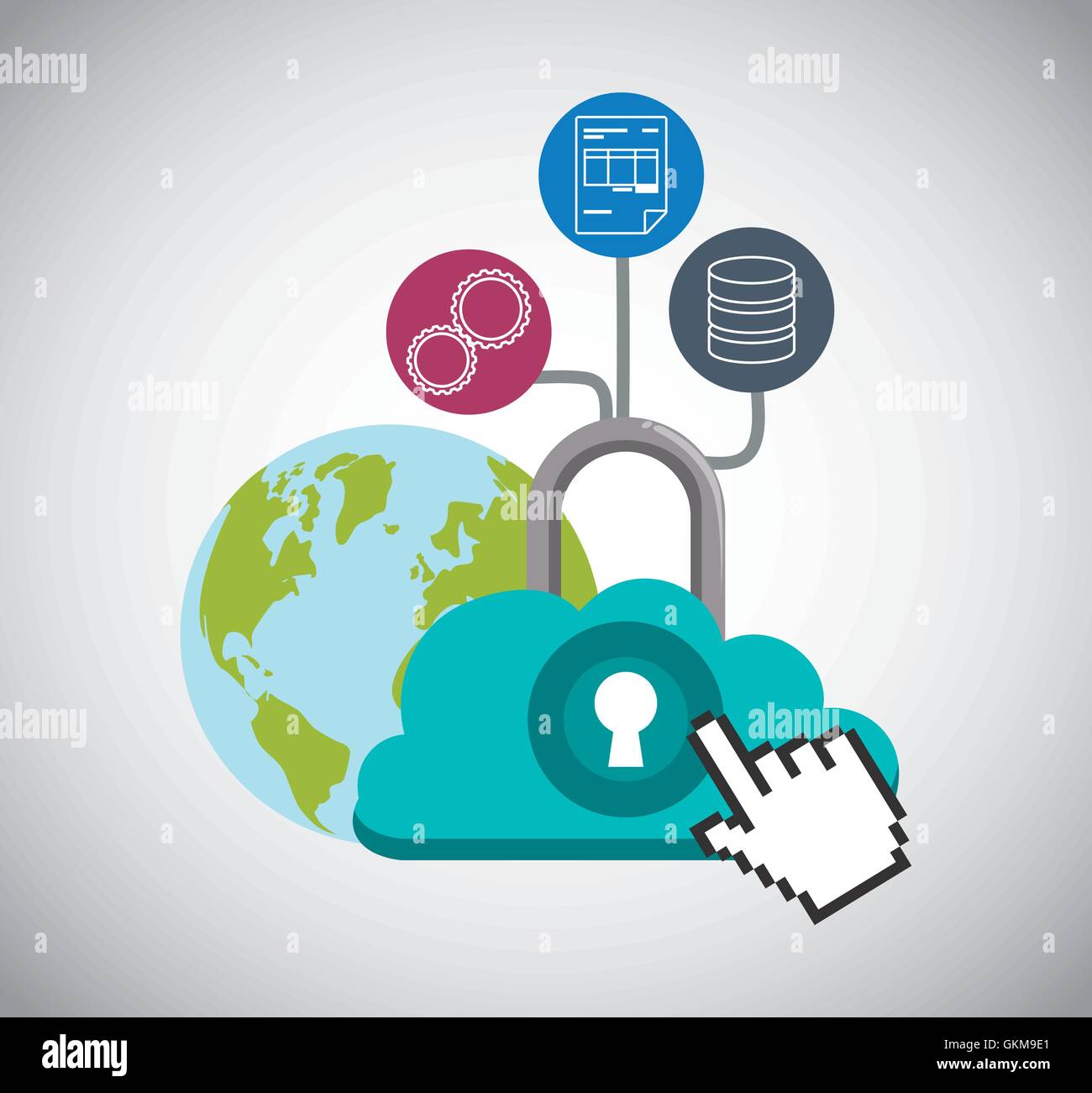 Cloud computing web hosting design Stock Vector Image & Art - Alamy