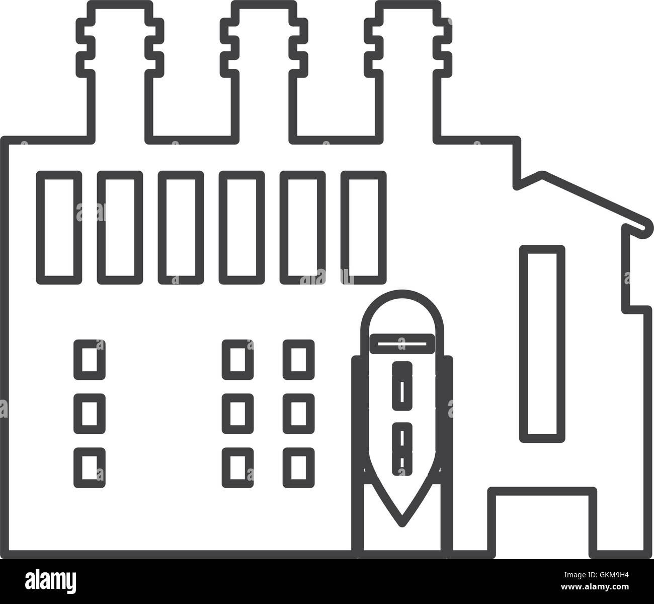 building plant industry design Stock Vector Image & Art - Alamy