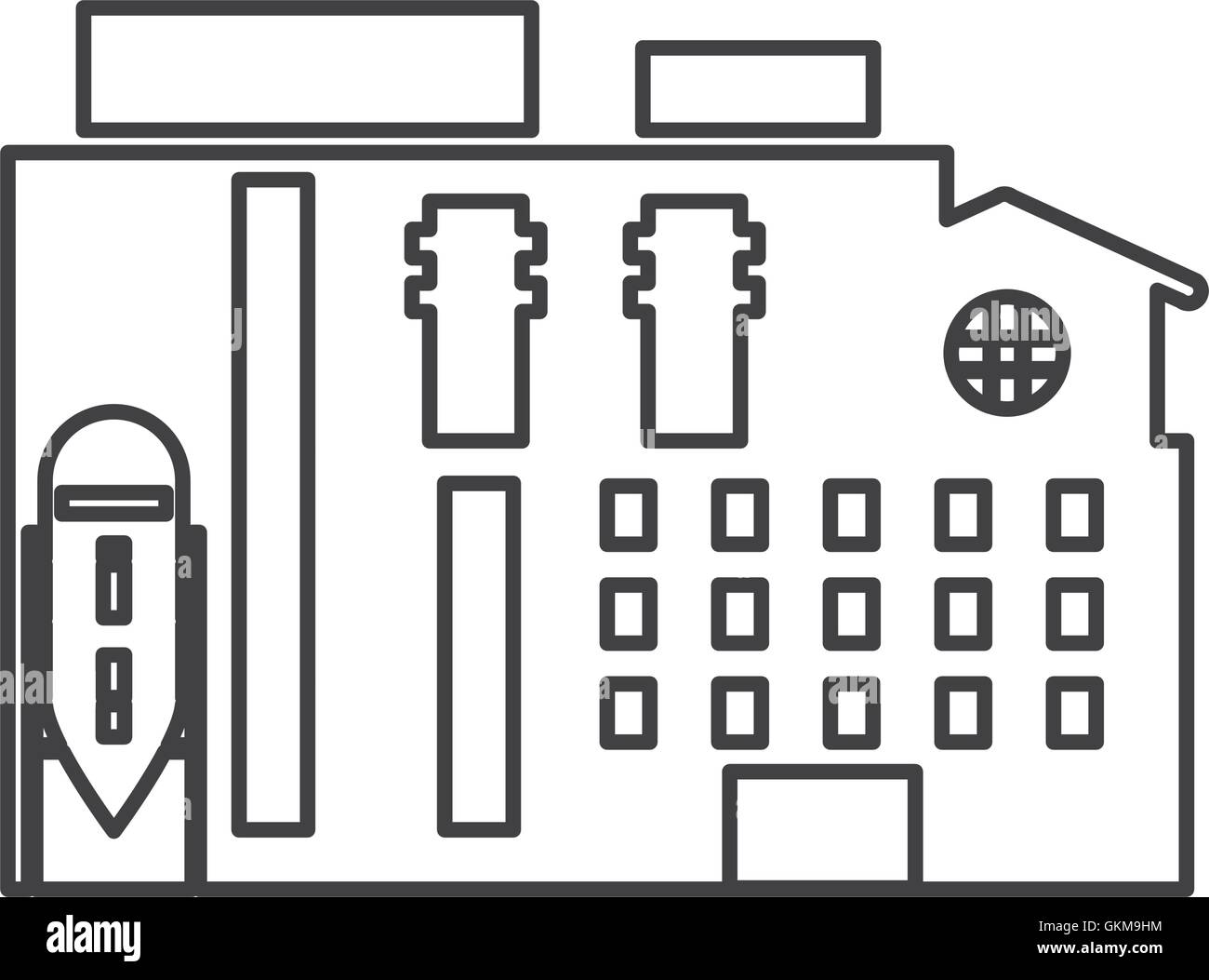 building plant industry design Stock Vector Image & Art - Alamy