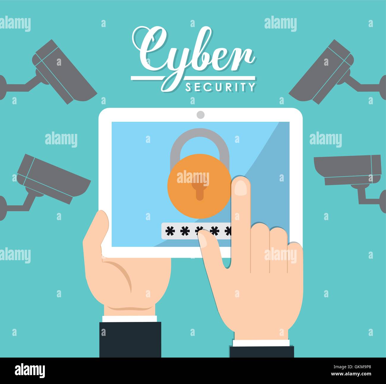 cyber security system design Stock Vector Image & Art - Alamy