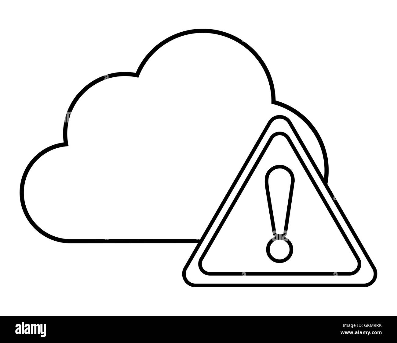 cloud triangle cyber security system design Stock Vector Image & Art ...