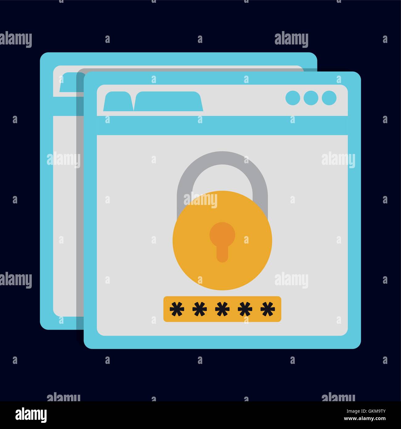 padlock site cyber security system design Stock Vector Image & Art - Alamy