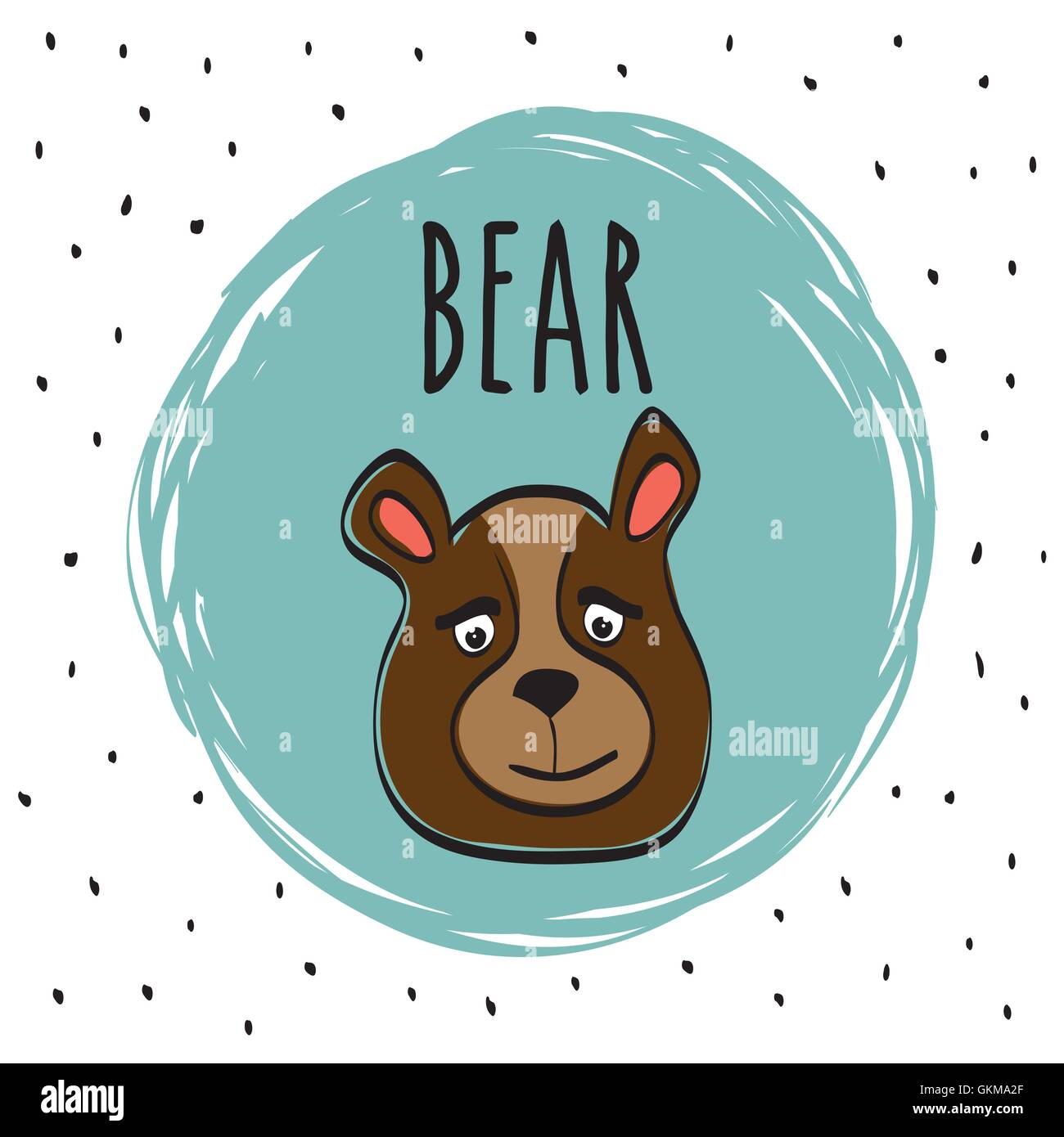 Bear cartoon design, vector illustration Stock Vector Image & Art - Alamy