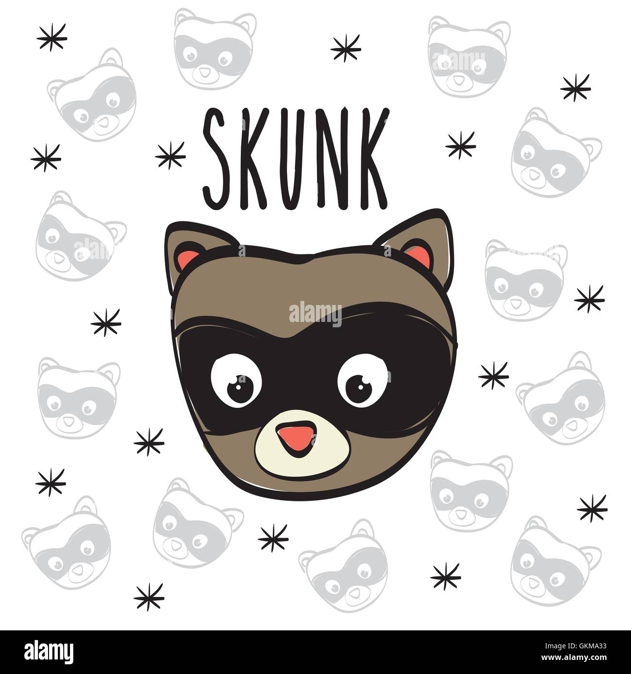 Skunk icon design, vector illustration Stock Vector Image & Art - Alamy