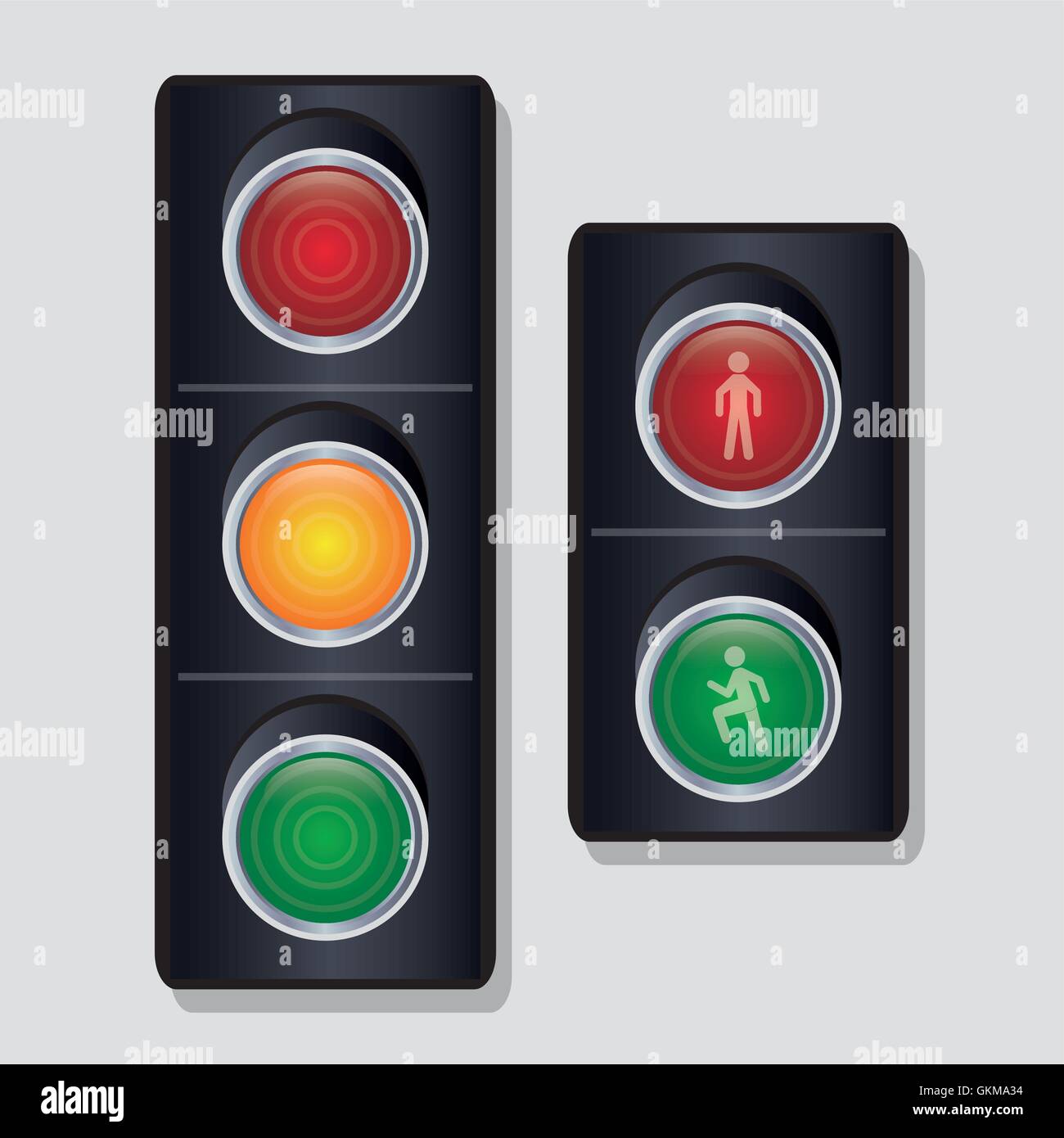 semaphore trafficlight sign design Stock Vector Image & Art - Alamy