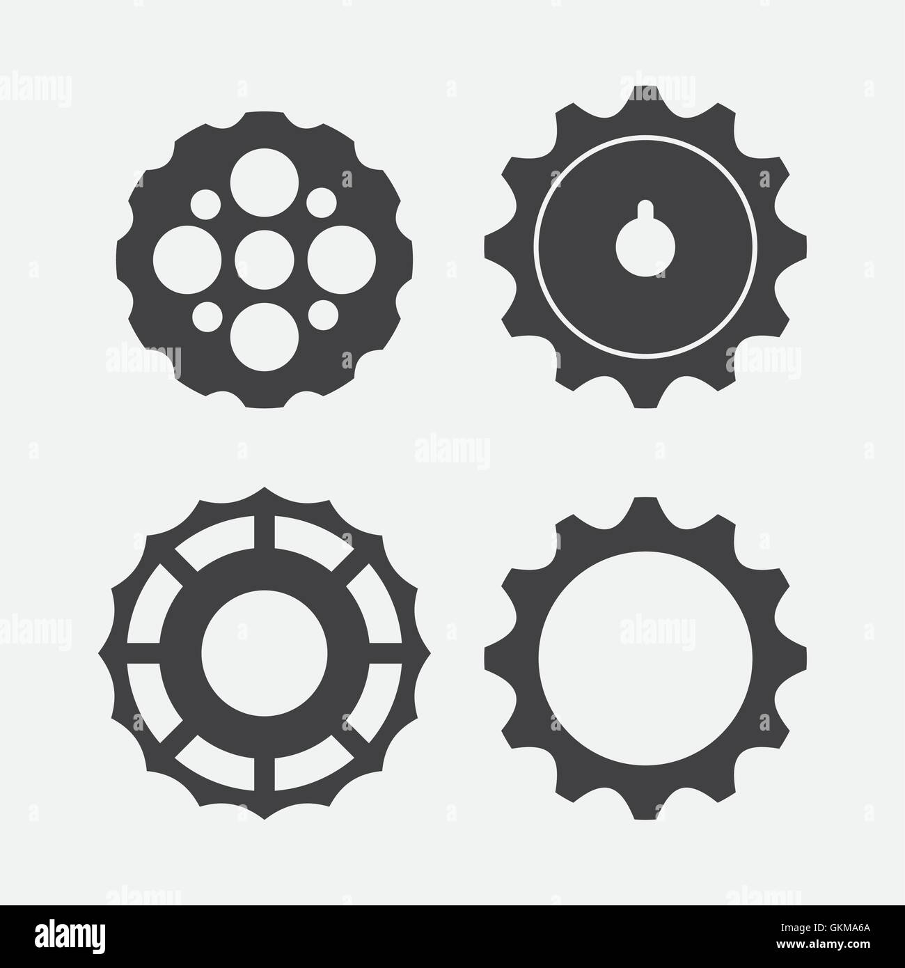 gear cog machine part set design Stock Vector Image & Art - Alamy