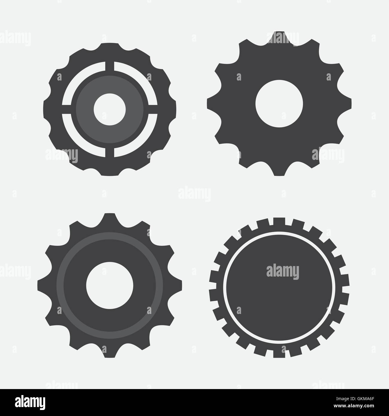 gear cog machine part set design Stock Vector Image & Art - Alamy