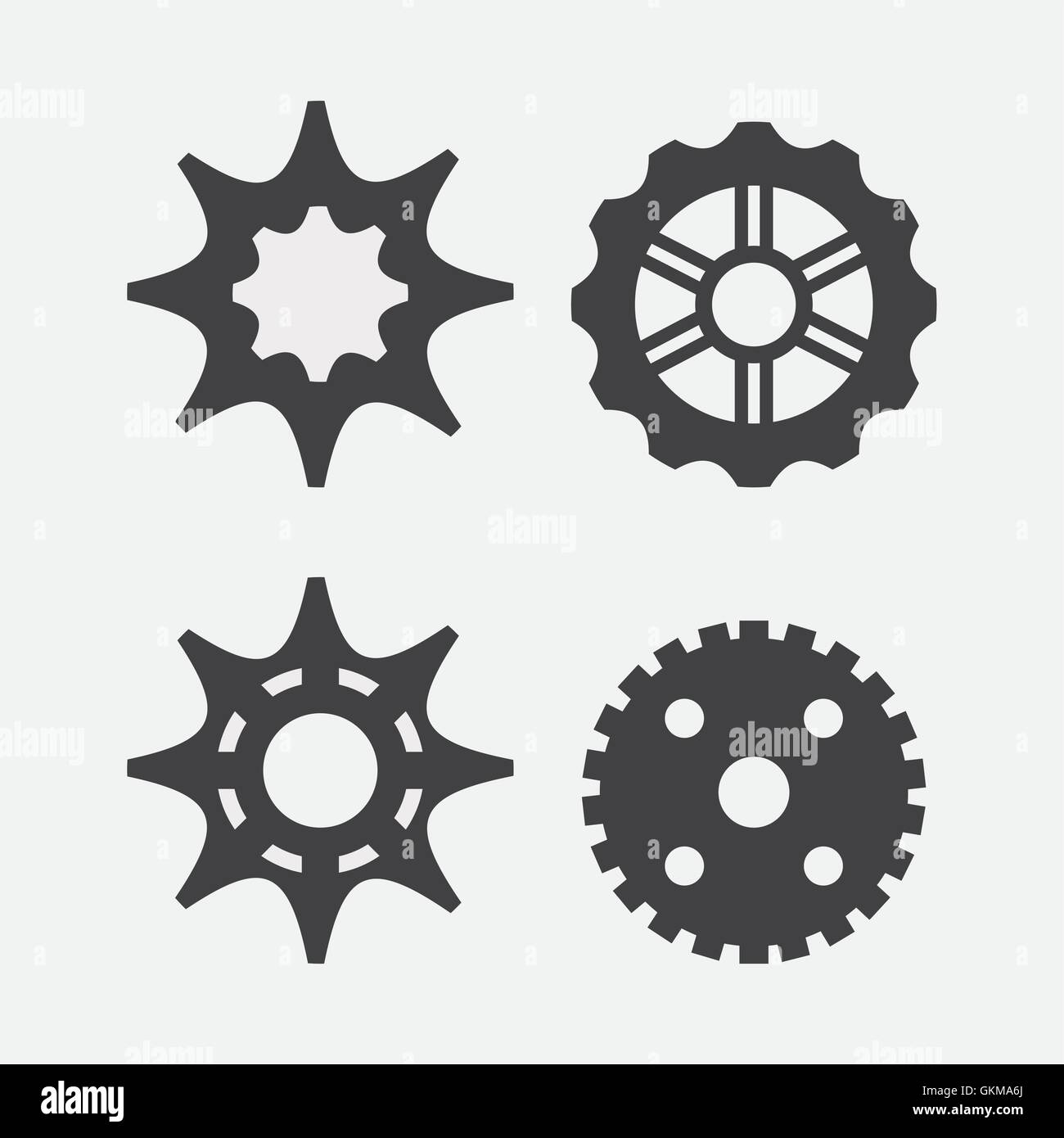 gear cog machine part set design Stock Vector Image & Art - Alamy