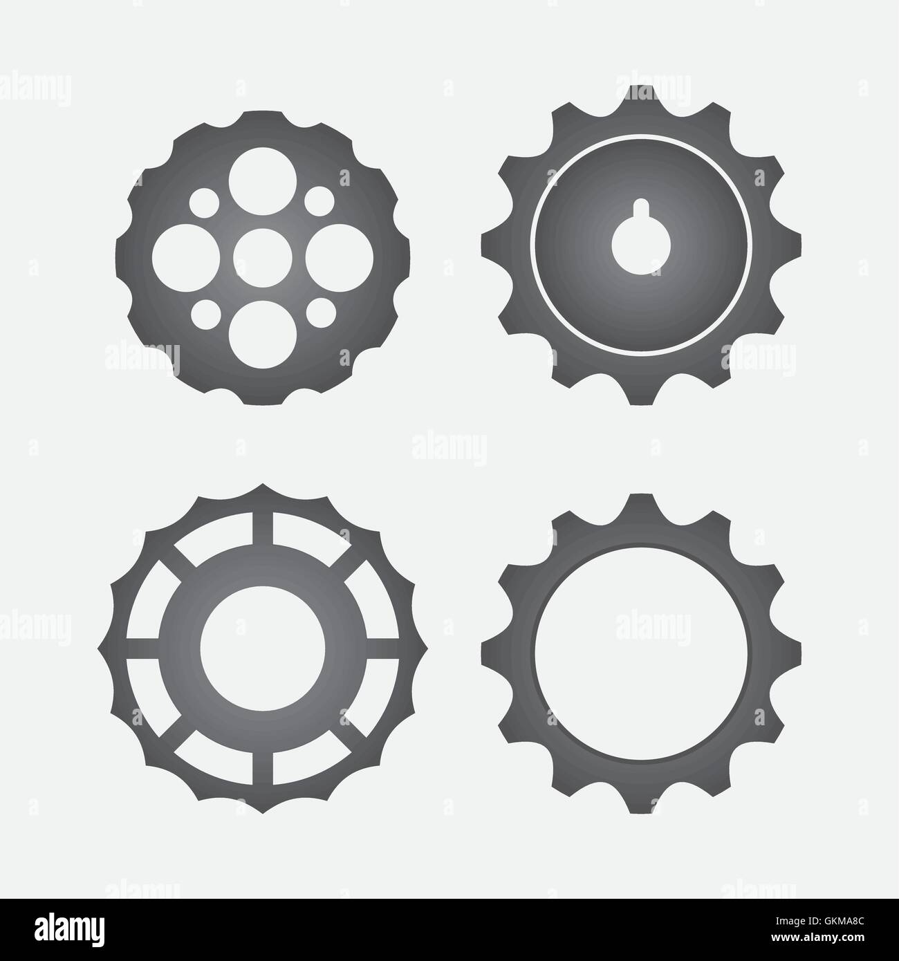 gear cog machine part set design Stock Vector Image & Art - Alamy