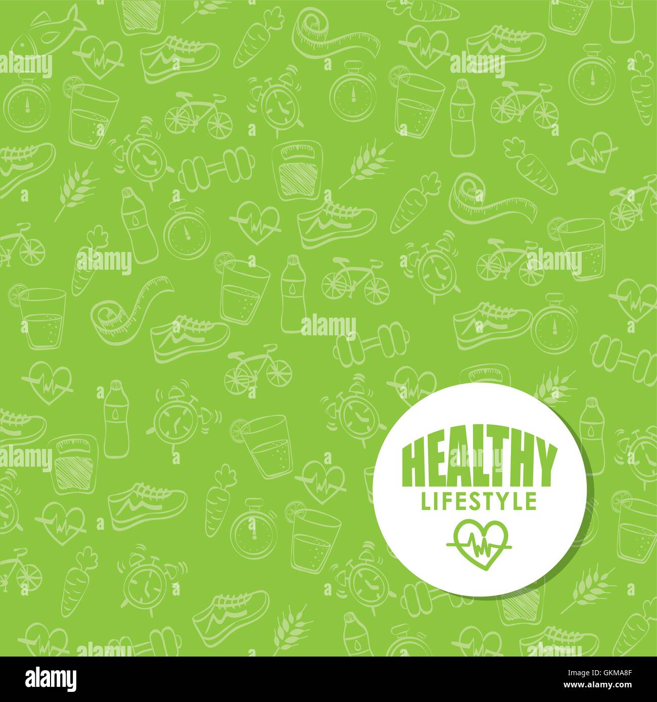 Healthy lifestyle design, vector illustration Stock Vector Image & Art ...