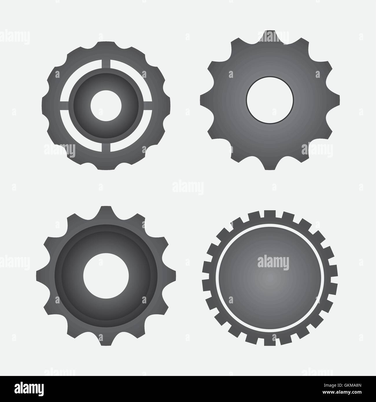gear cog machine part set design Stock Vector Image & Art - Alamy