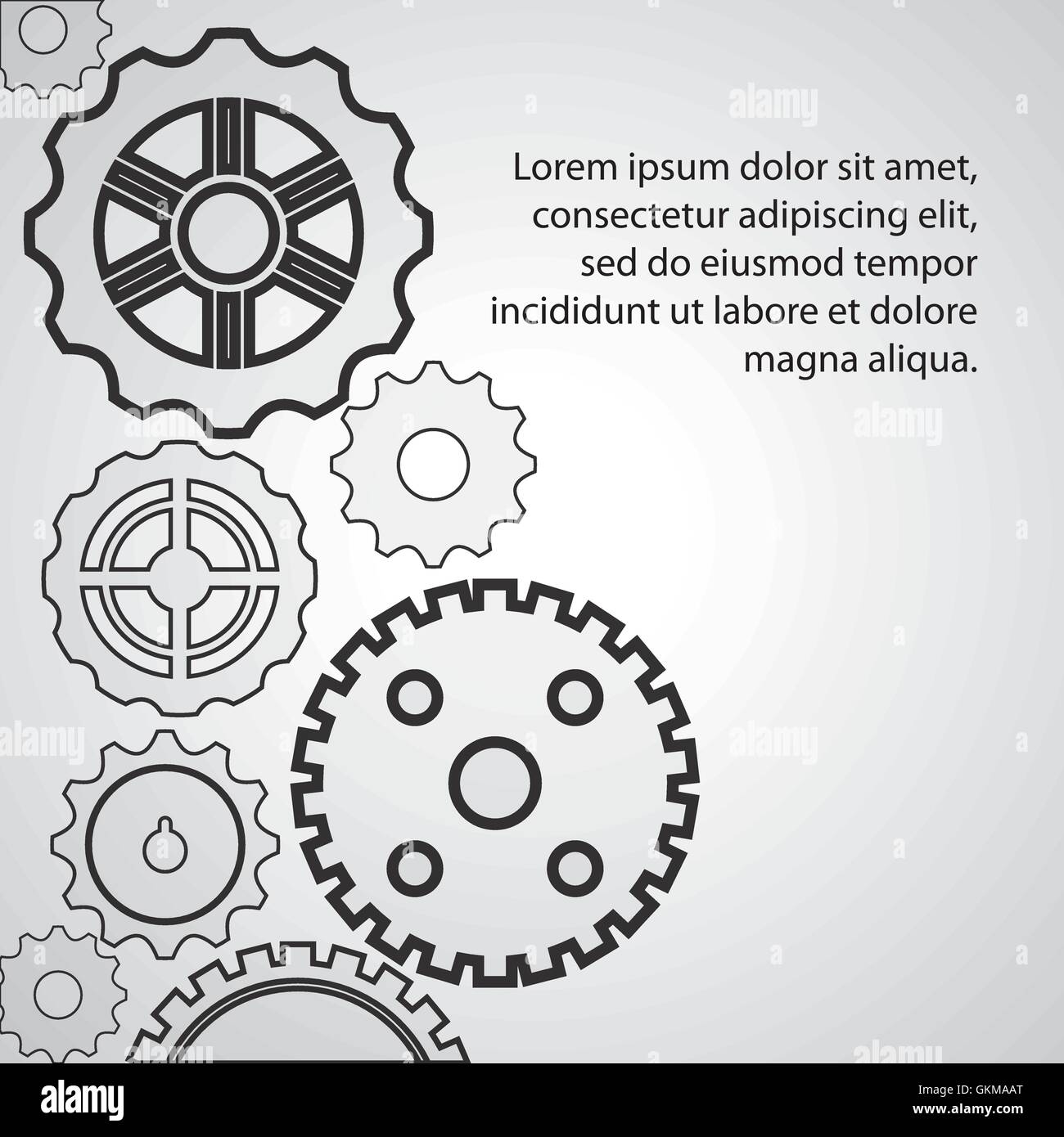 gear white cog machine part set design Stock Vector Image & Art - Alamy