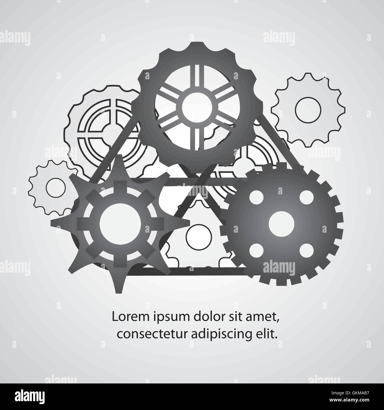 gear cog machine part set design Stock Vector Image & Art - Alamy