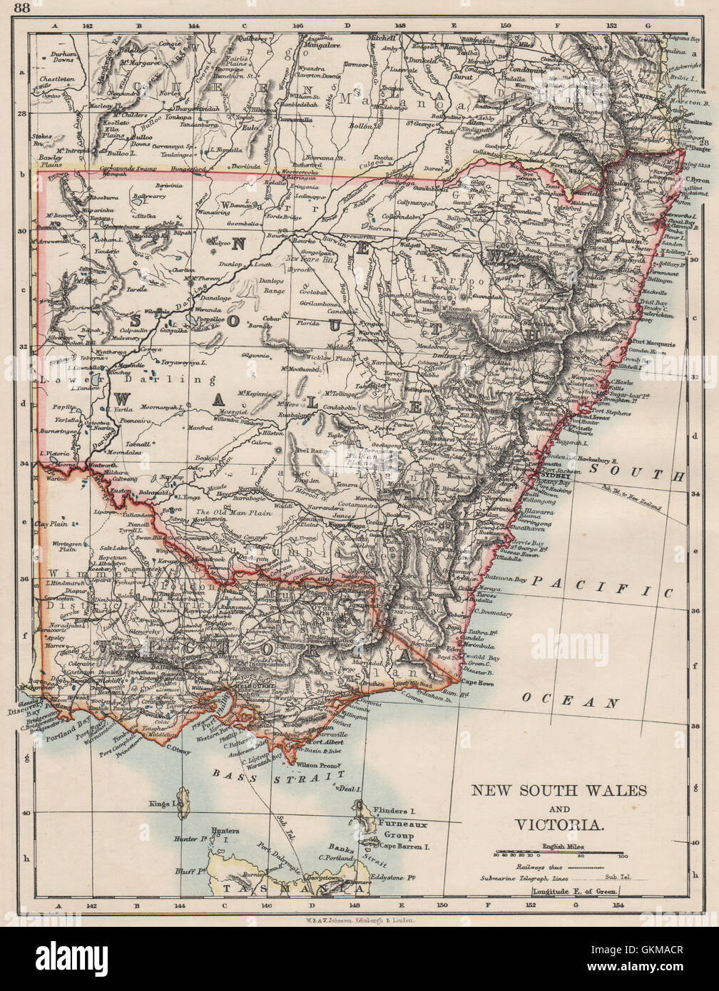 Australia map 1900 hi-res stock photography and images - Alamy