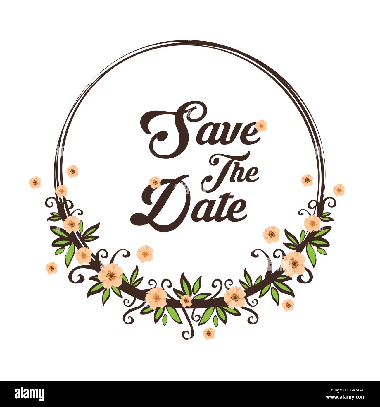 Save the date graphic design, vector illustration Stock Vector Image ...