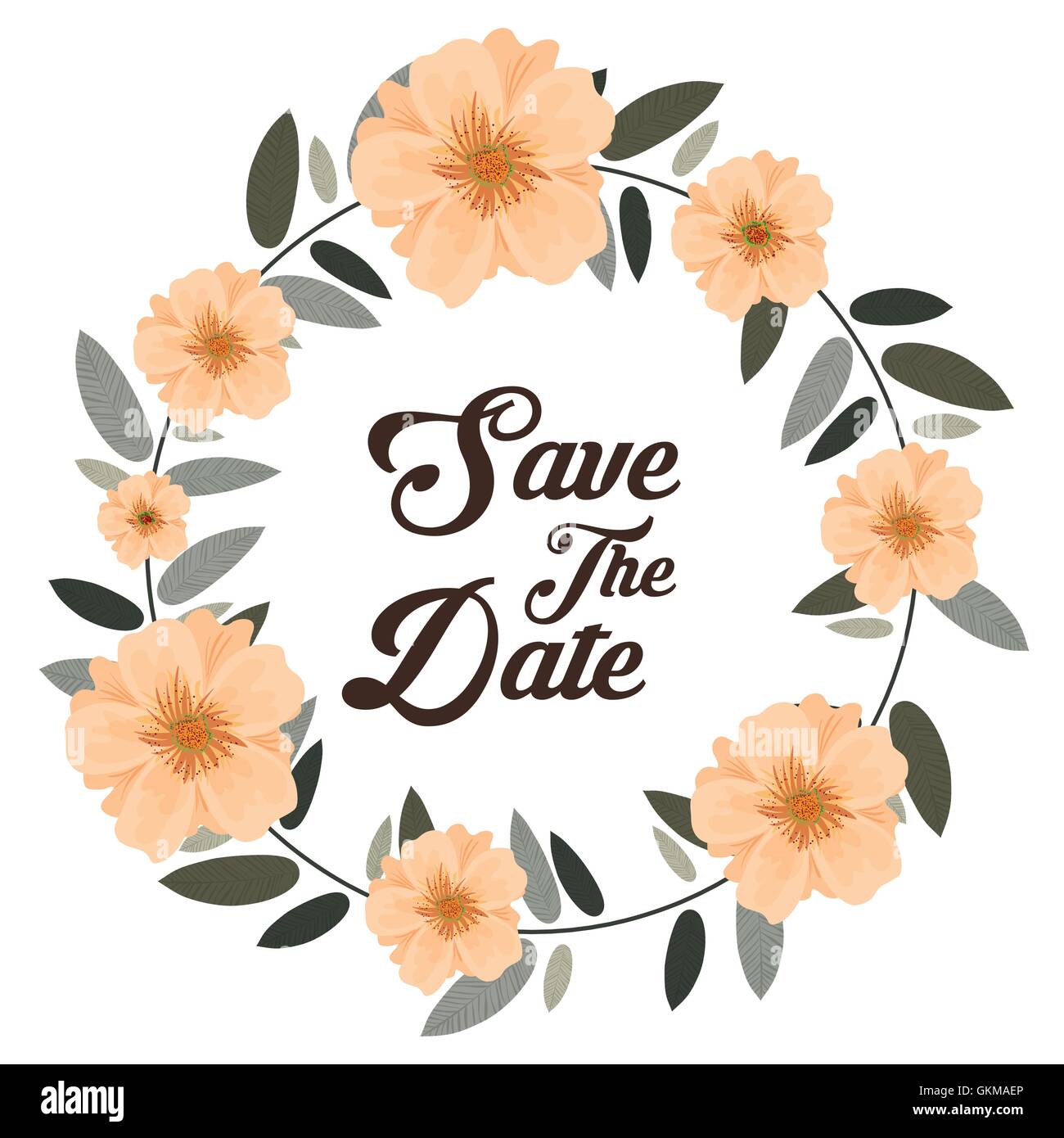 Save the date graphic design, vector illustration Stock Vector Image ...