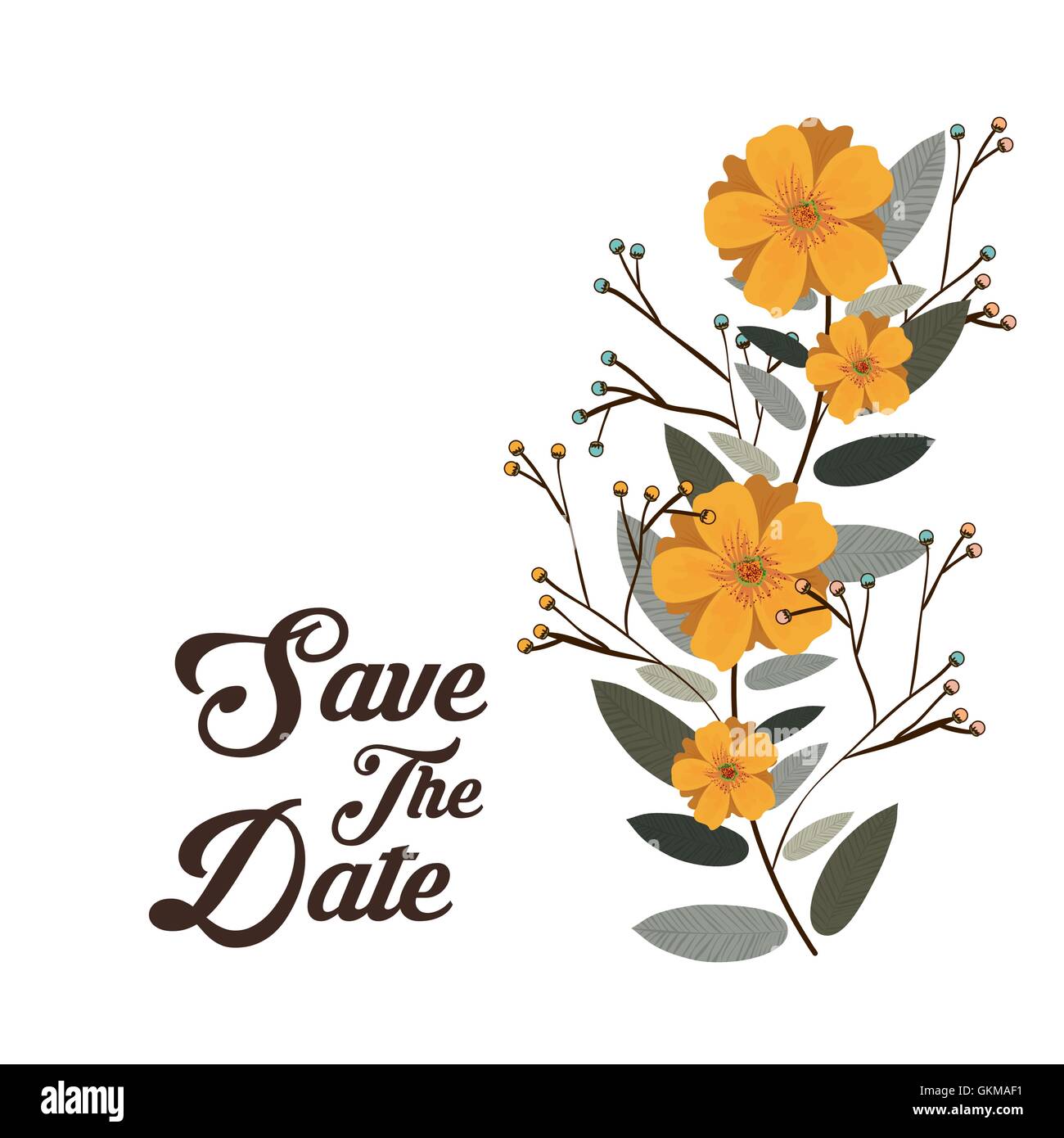 Save the date graphic design, vector illustration Stock Vector Image ...