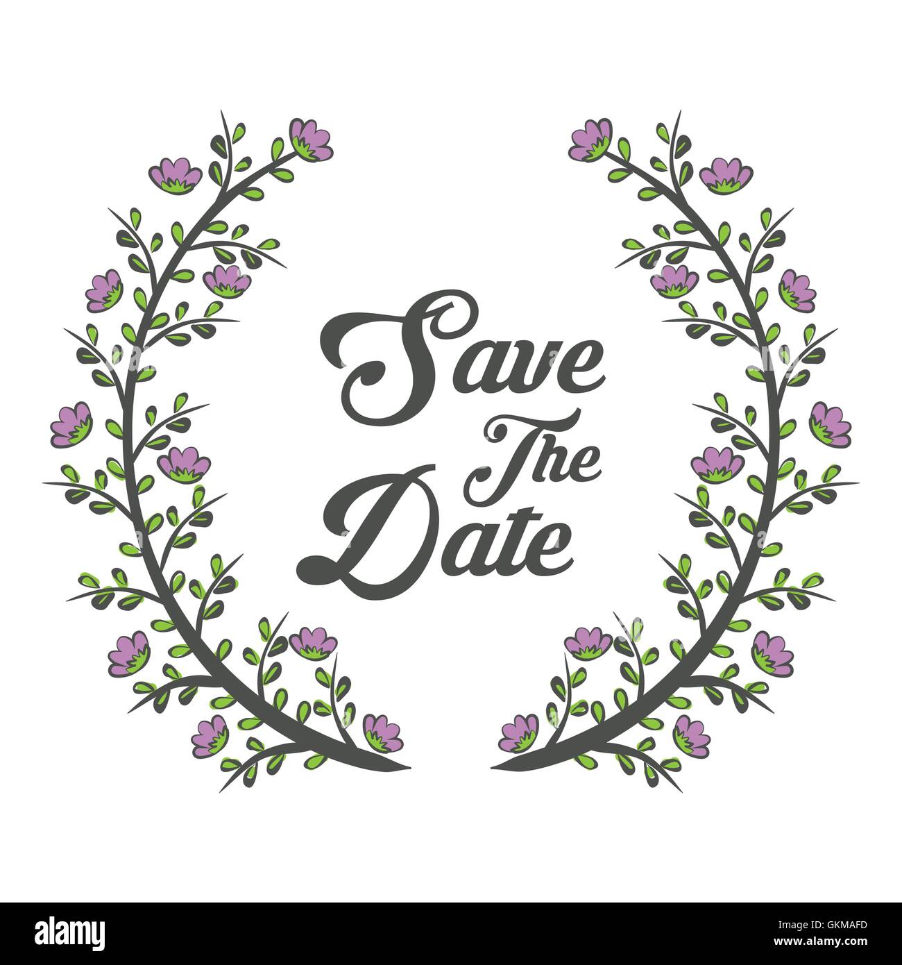 Save the date graphic design, vector illustration Stock Vector Image ...