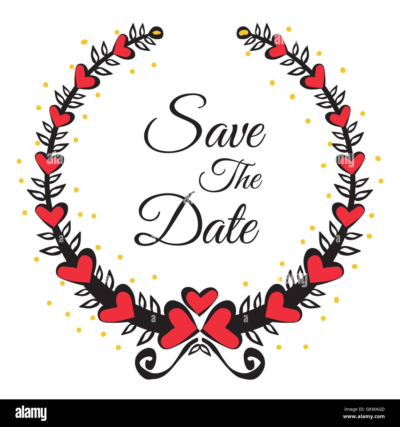 Save the date graphic design, vector illustration Stock Vector Image ...