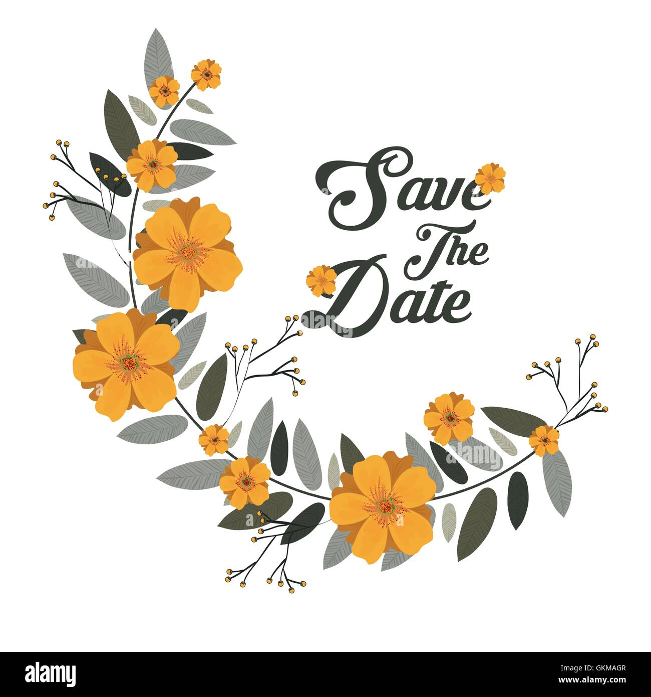 Save the date graphic design, vector illustration Stock Vector Image ...