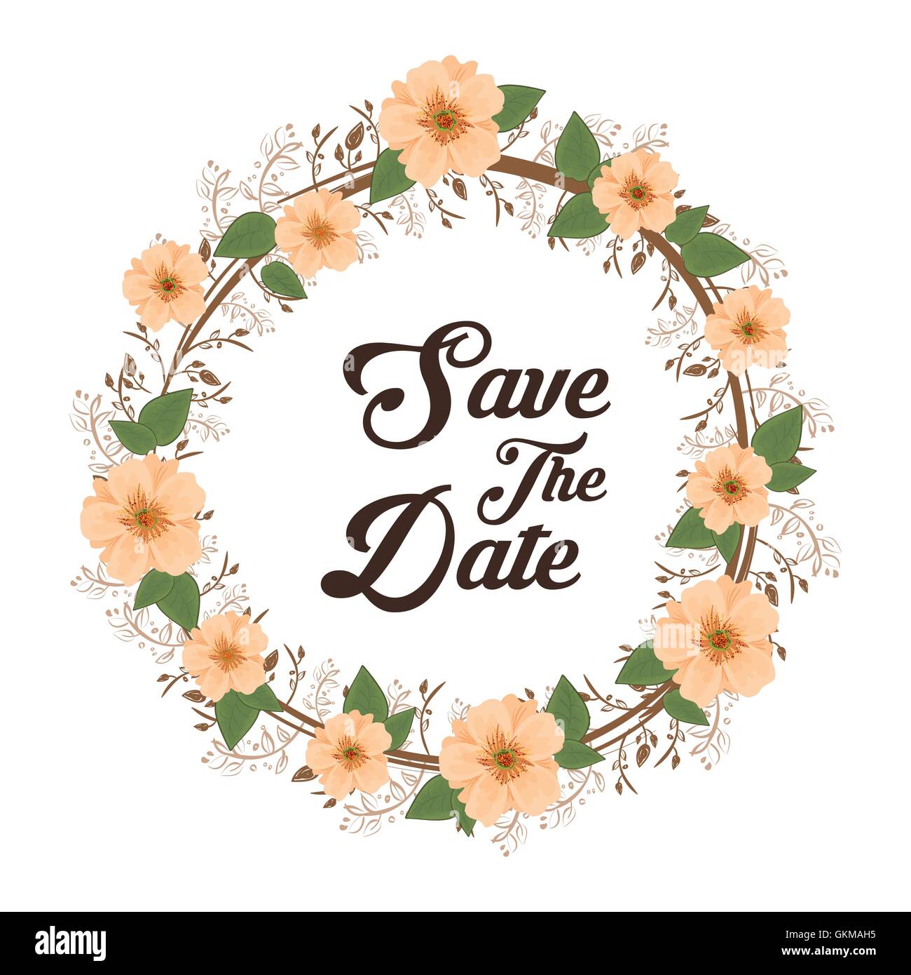 Save the date graphic design, vector illustration Stock Vector Image ...