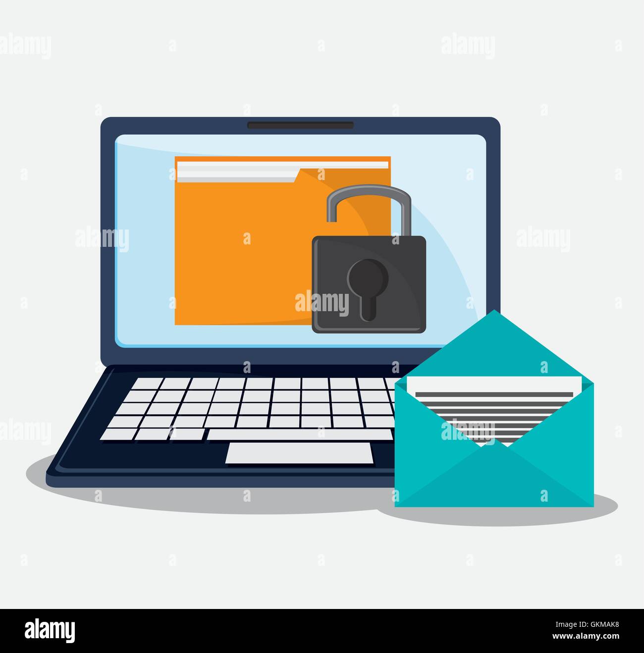 cyber security padlock design Stock Vector Image & Art - Alamy