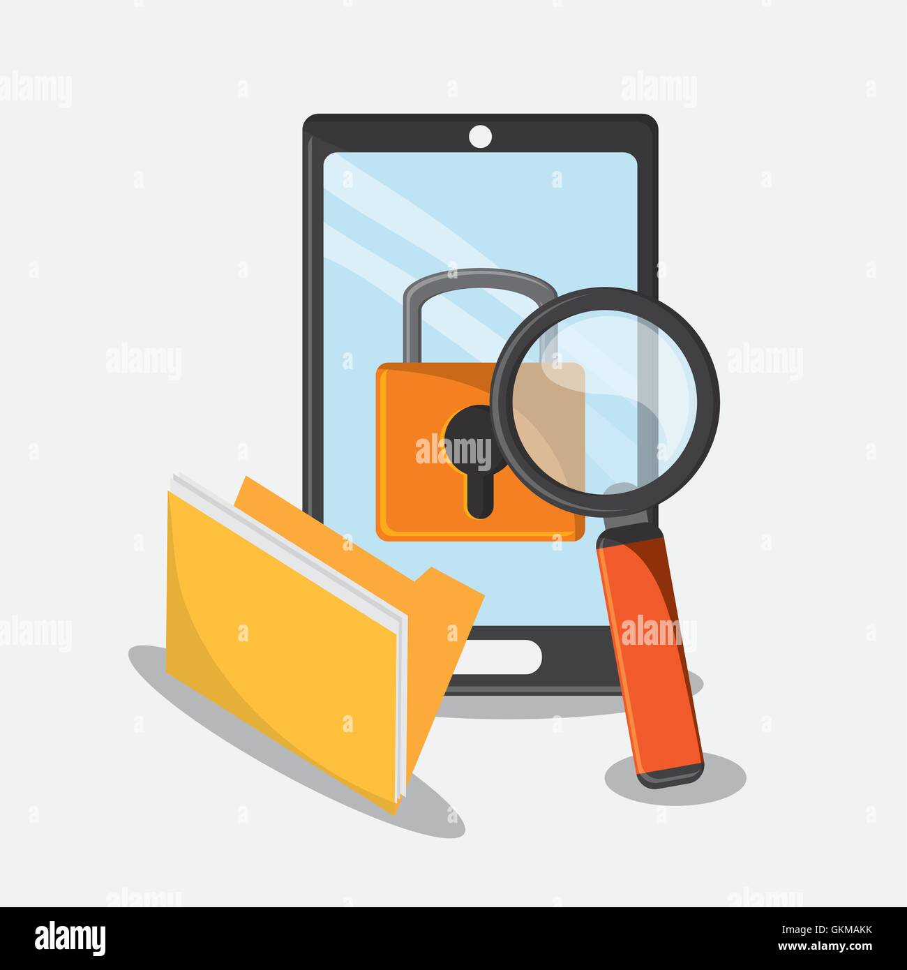 cyber security padlock design Stock Vector Image & Art - Alamy