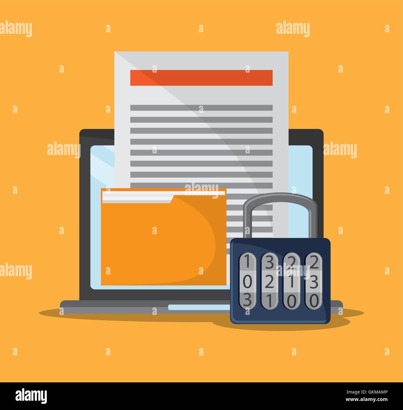 cyber security padlock design Stock Vector Image & Art - Alamy