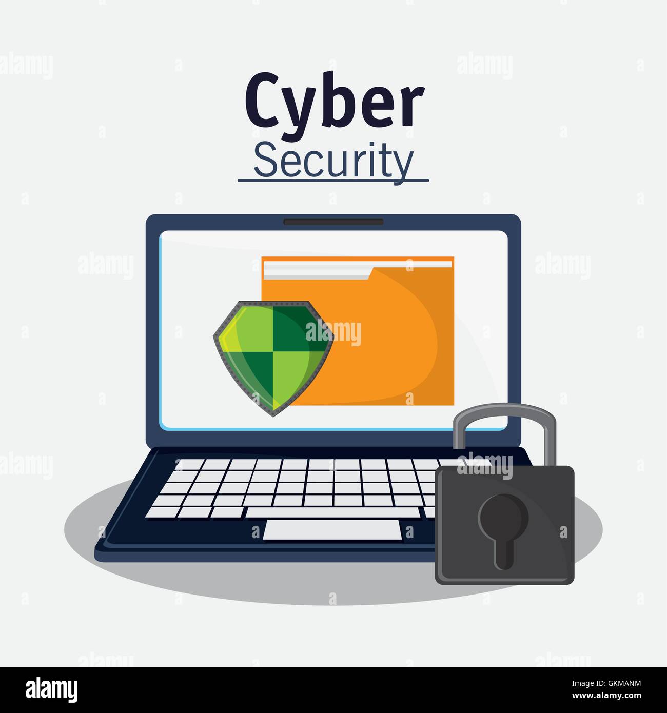 cyber security padlock design Stock Vector Image & Art - Alamy