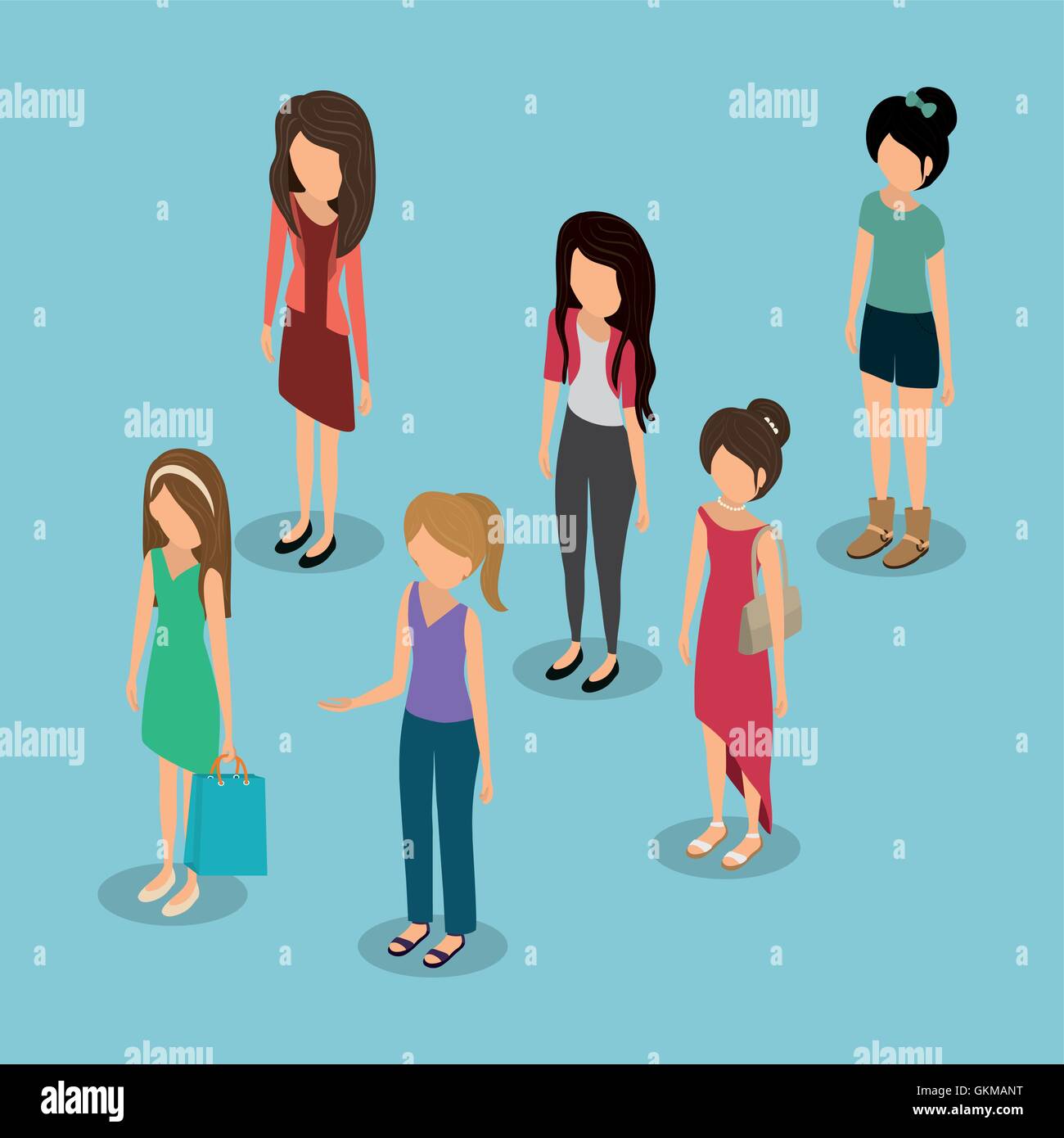Isometric people graphic design, vector illustration Stock Vector Image ...