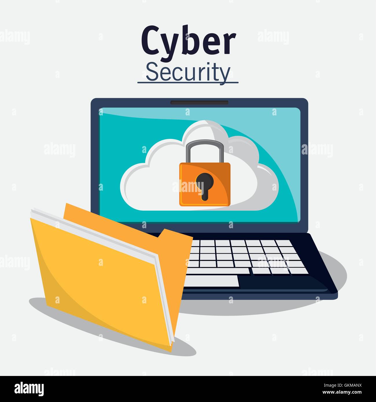cyber security padlock design Stock Vector Image & Art - Alamy